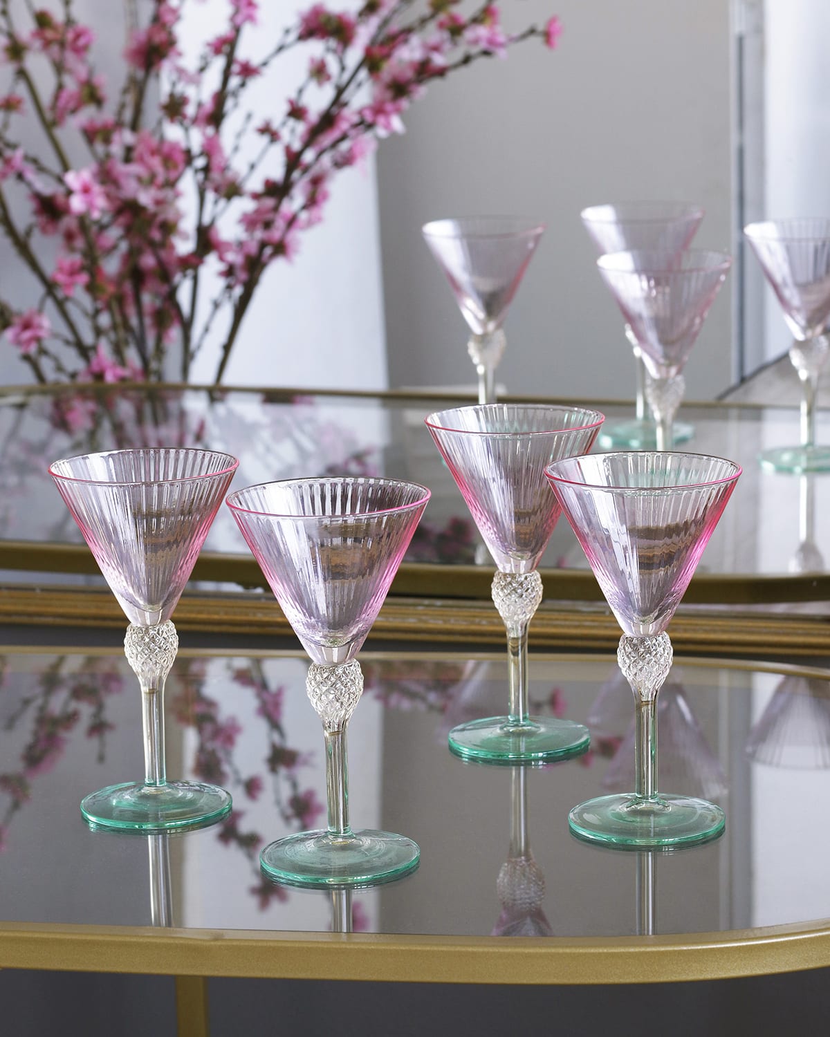 Beatriz Ball GLASS French Swirl Champagne Flute, Set of 4 | Horchow