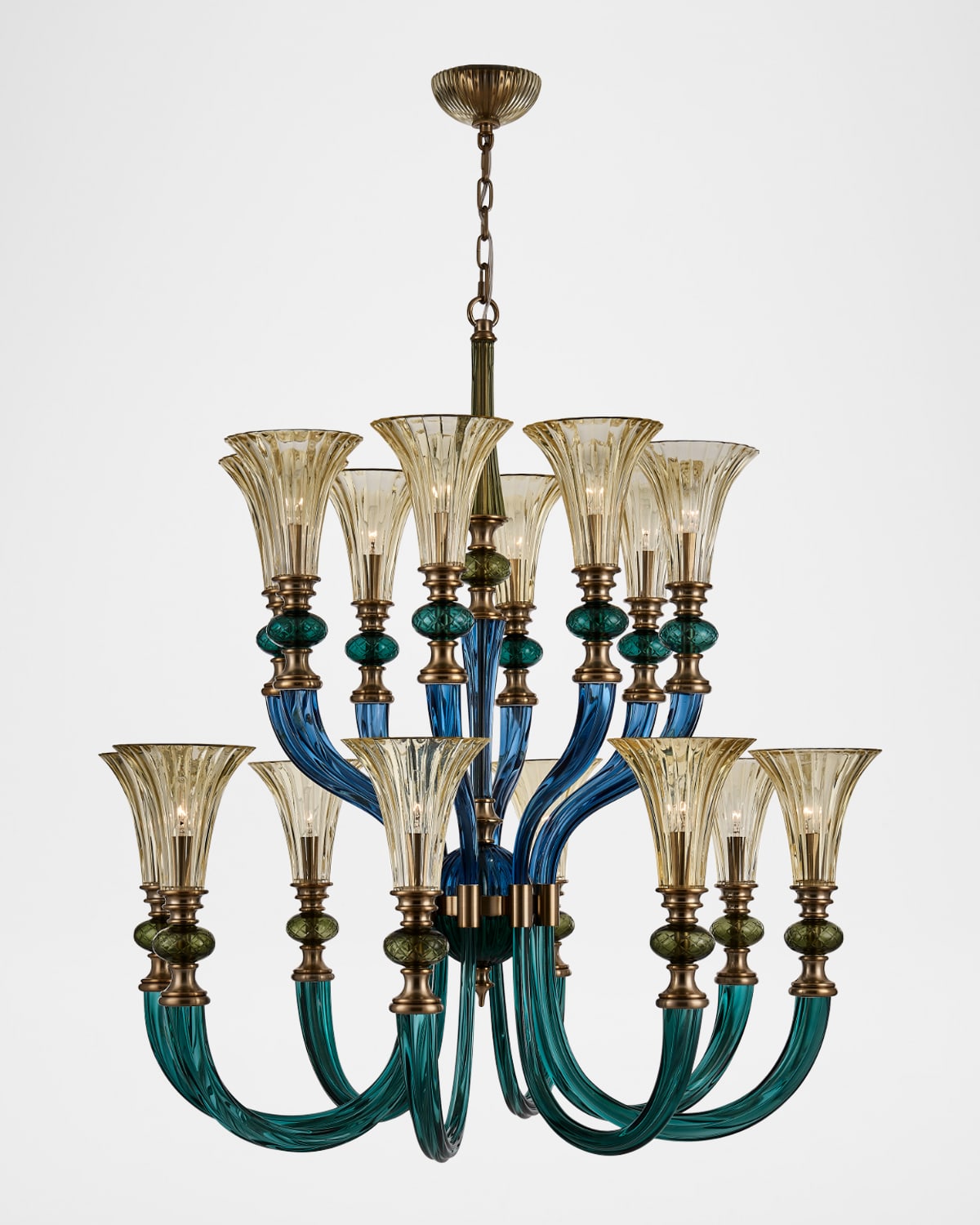 Allegri Crystal by Kalco Lighting Tinta 42" 8-Light Chandelier | Horchow