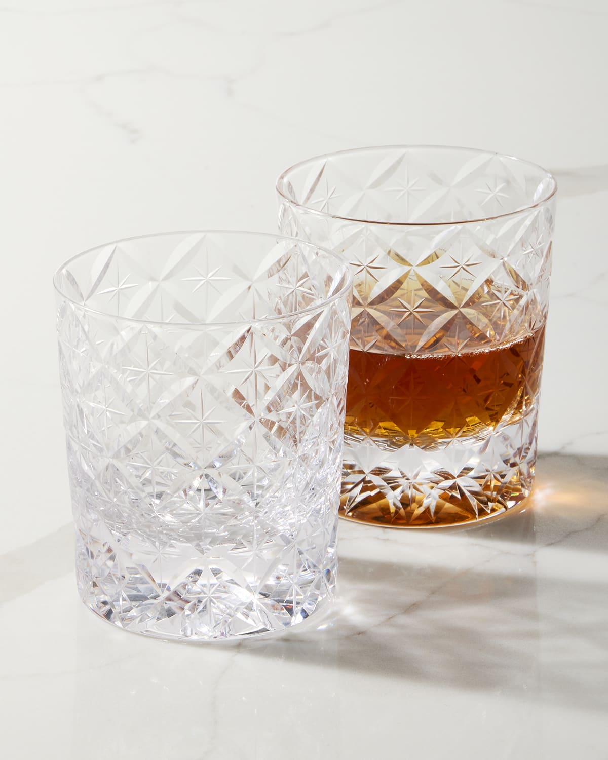Neiman Marcus White Glass Tumblers, Set of 6 | Horchow