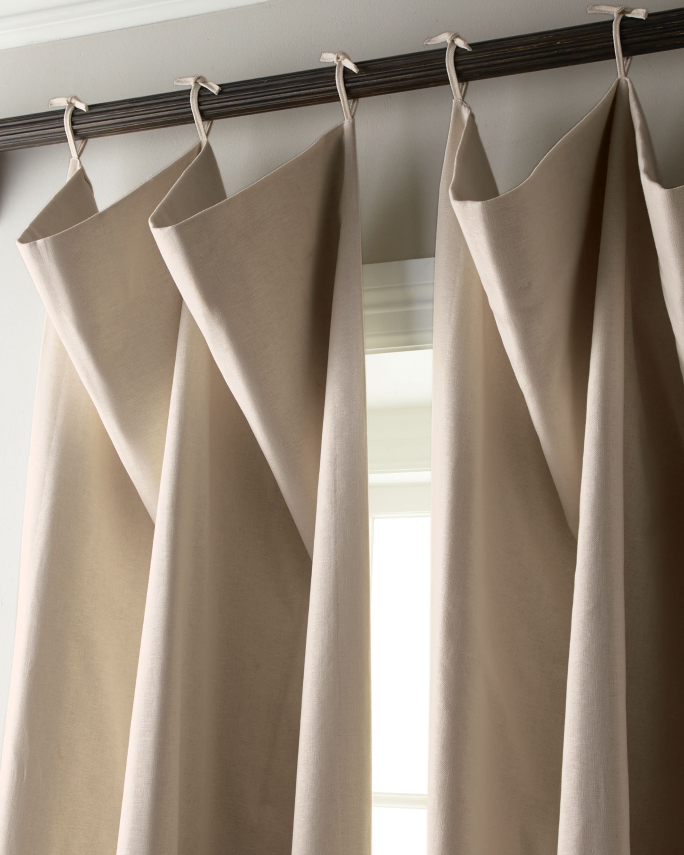Misti Thomas Modern Luxuries Tie-Top Curtains & Matching Items | Horchow