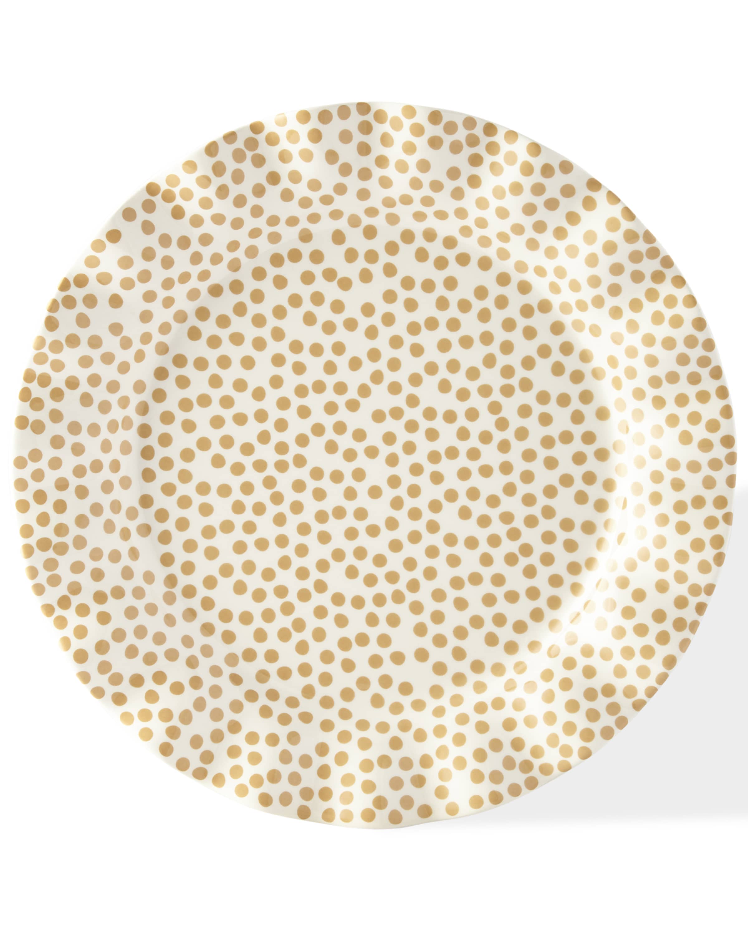 Coton Colors Small-Dot Ruffle Salad Plates, Set of 4 and Matching Items ...