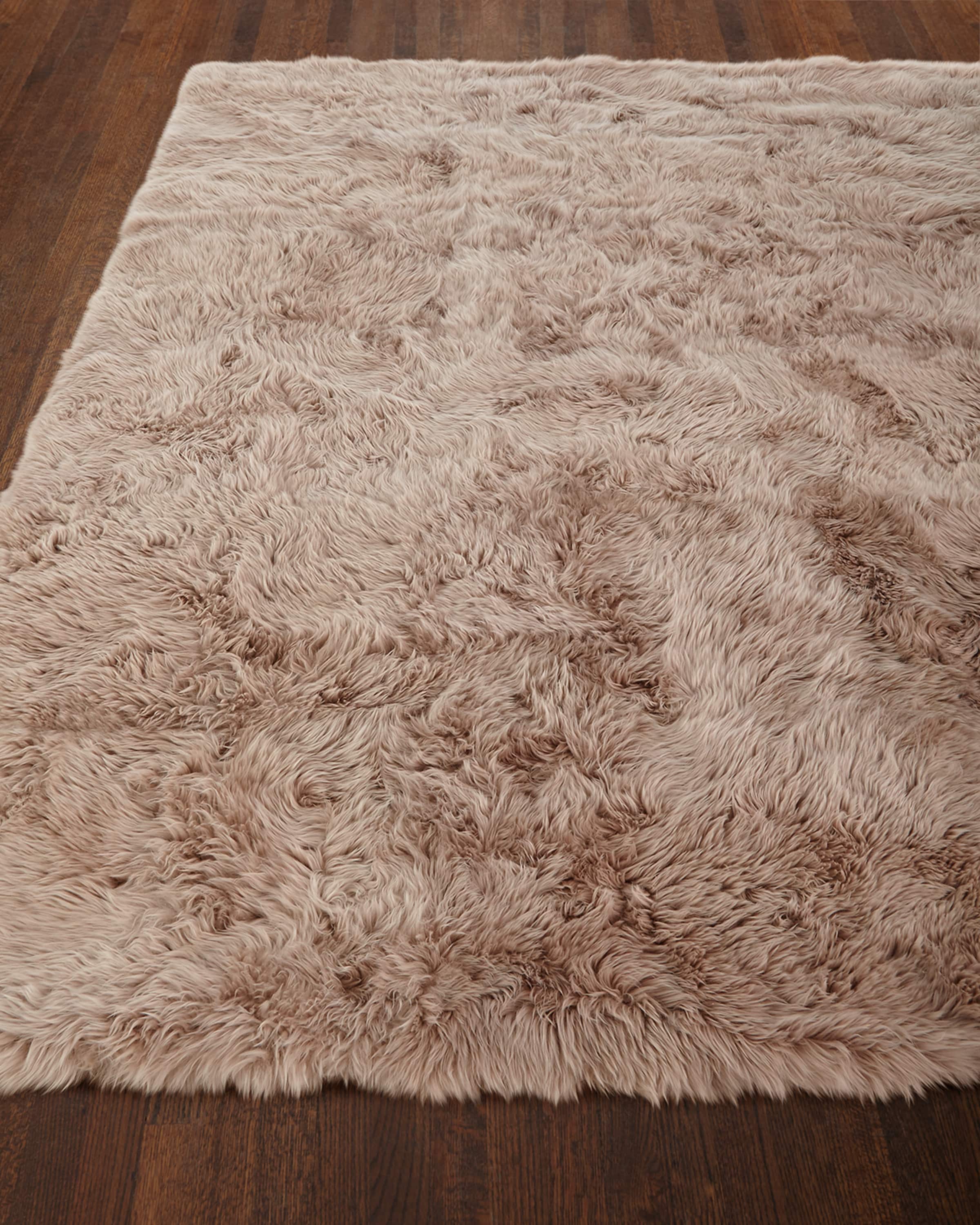 Exquisite Rugs Effie Sheepskin Rug, 8' x 11' and Matching Items ...