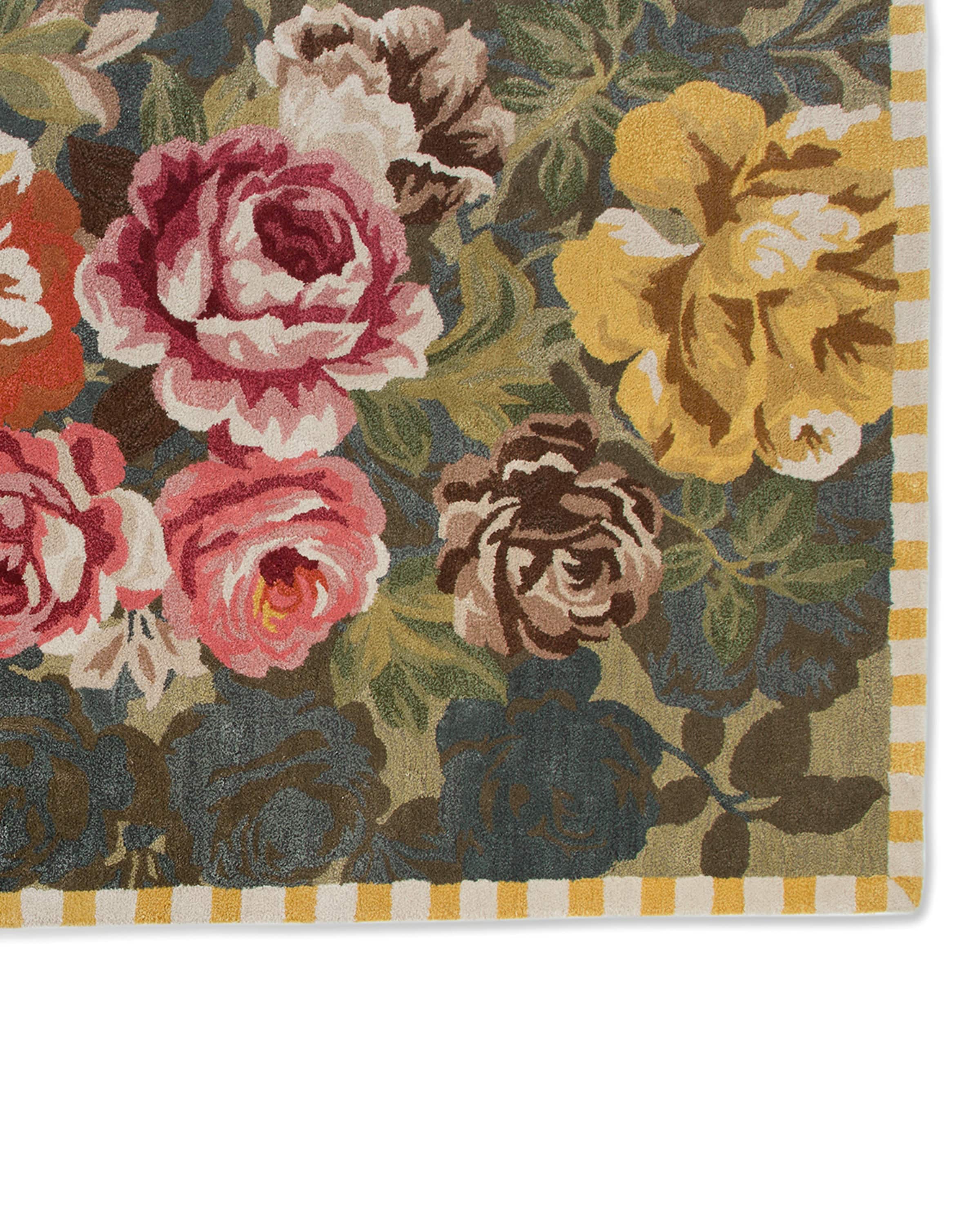 MacKenzie-Childs Bloomsbury Garden Rug Collection HC & Matching Items ...