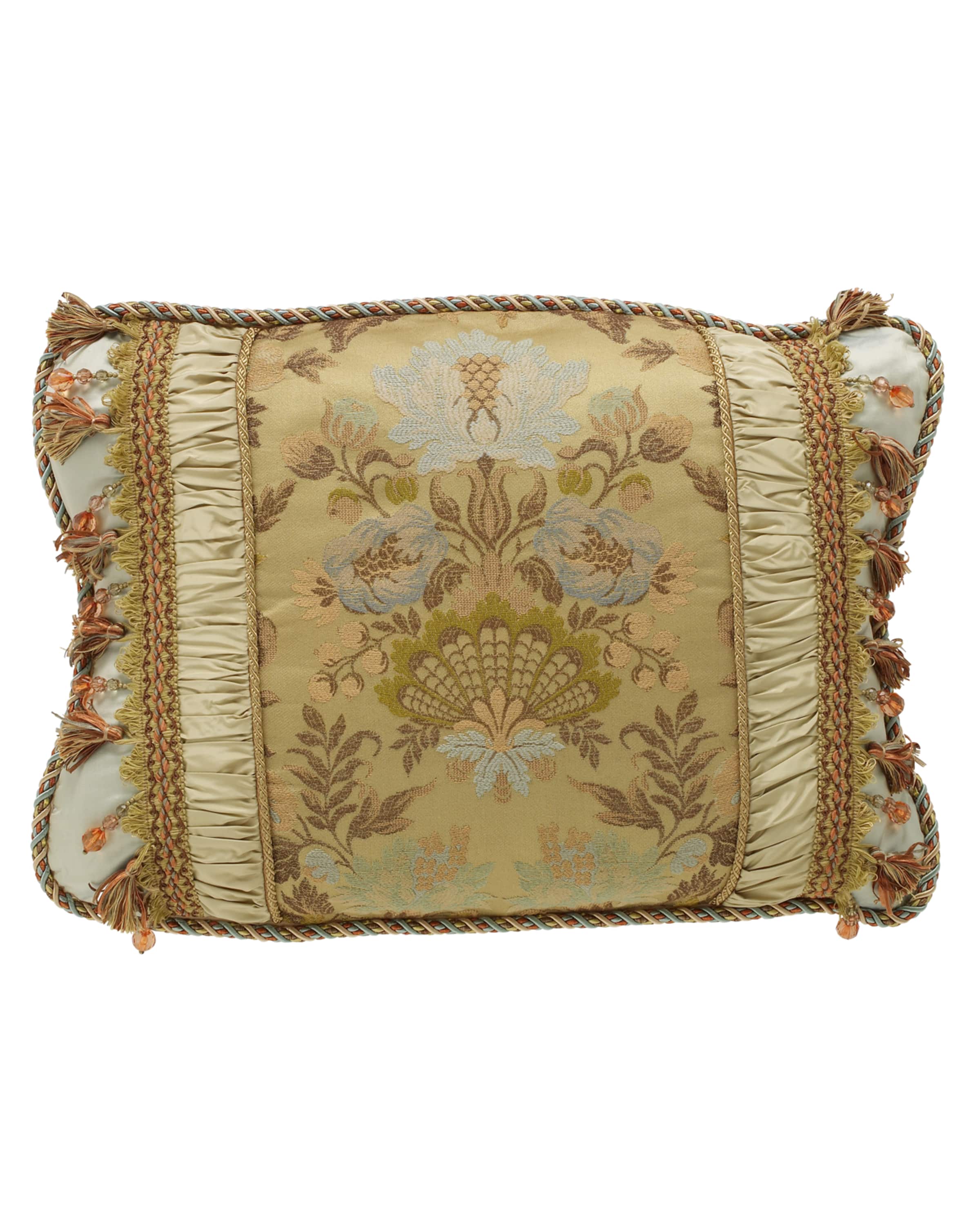 Dian Austin Couture Home Petit Trianon Skirted Queen Coverlet and ...