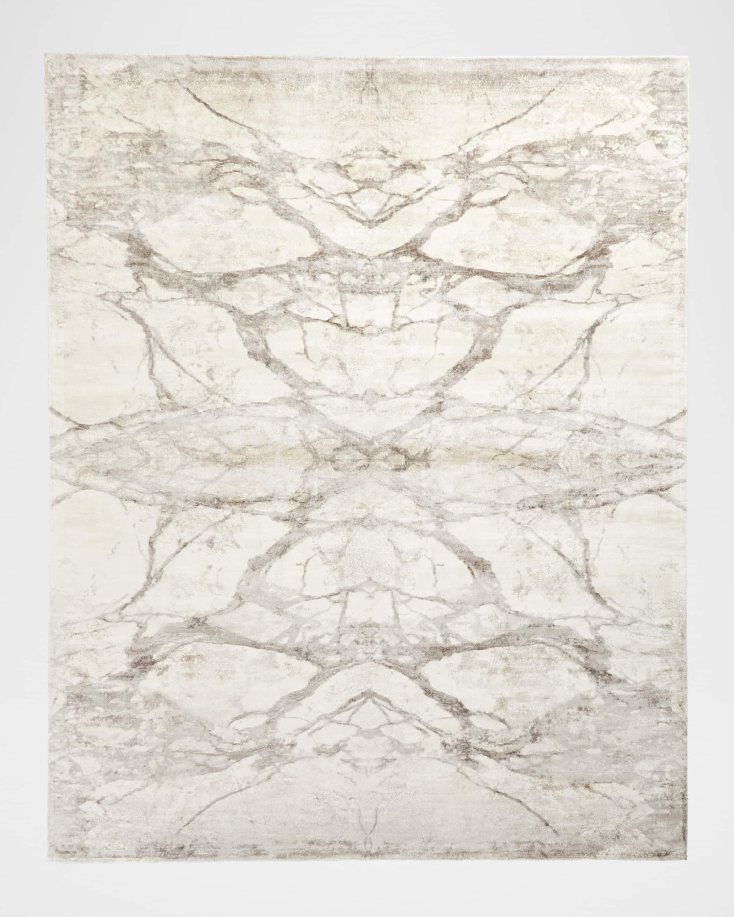 Global Views Mirror Match Marble Rug, 5' x 8' and Matching Items ...