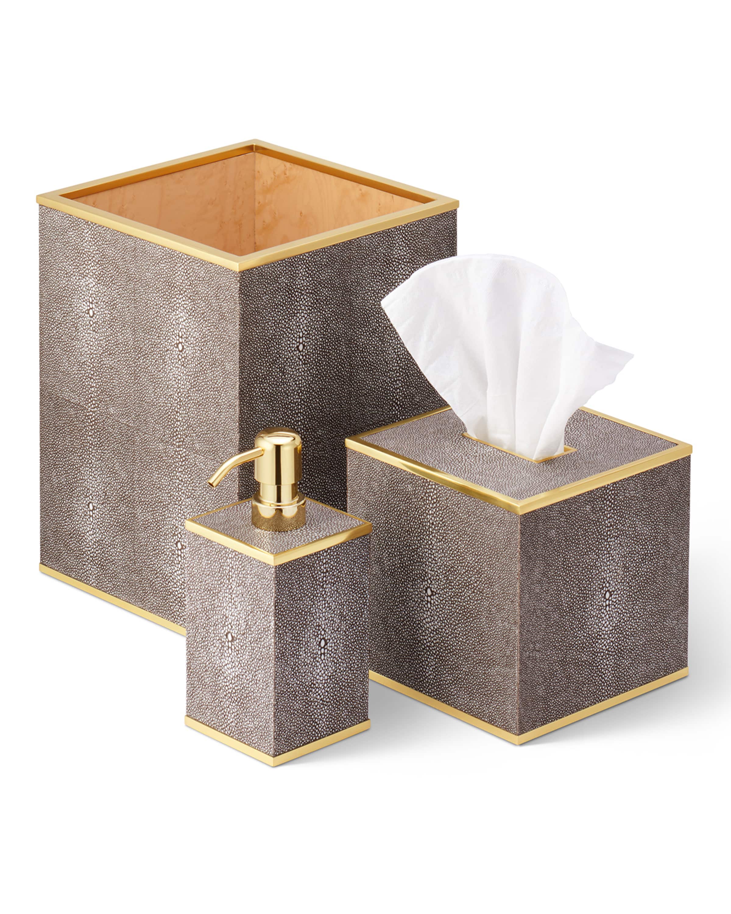 AERIN Shagreen Bathroom Accessories Collection & Matching Items | Horchow