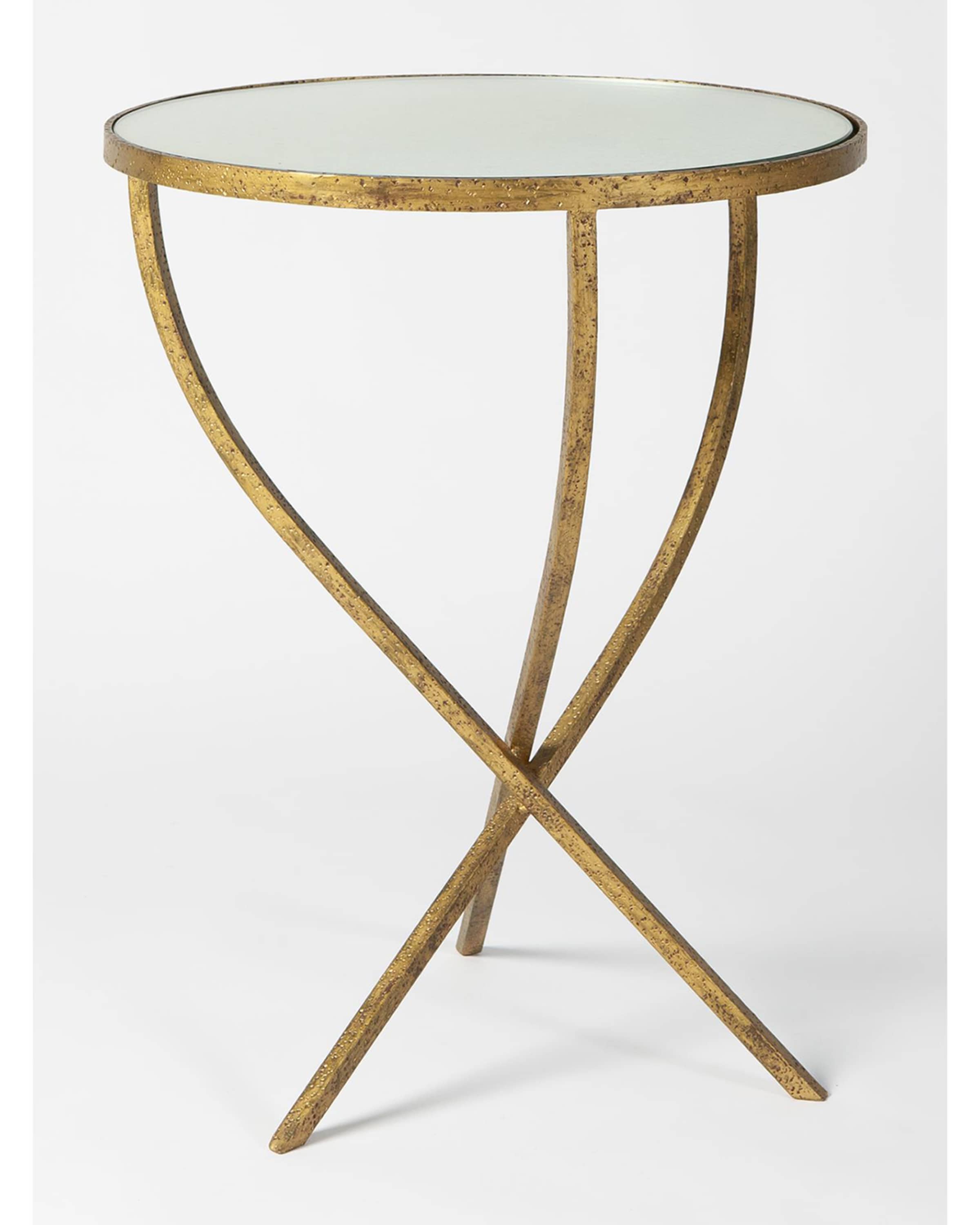 William D. Scott for Global Views Hammered Tripod Table Large and ...