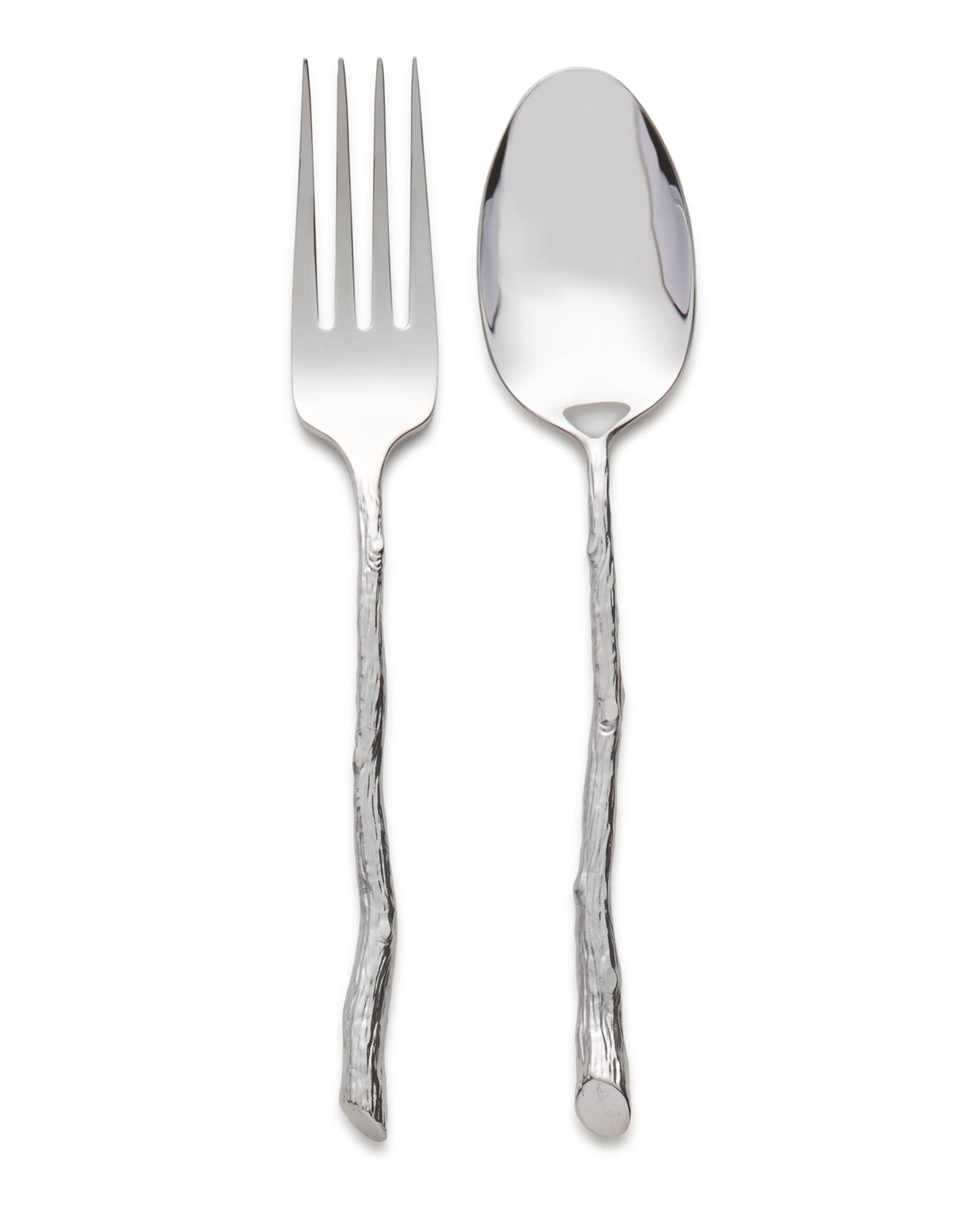 Michael Aram Butterfly Gingko Serving Bowl & Twig Servers & Matching ...