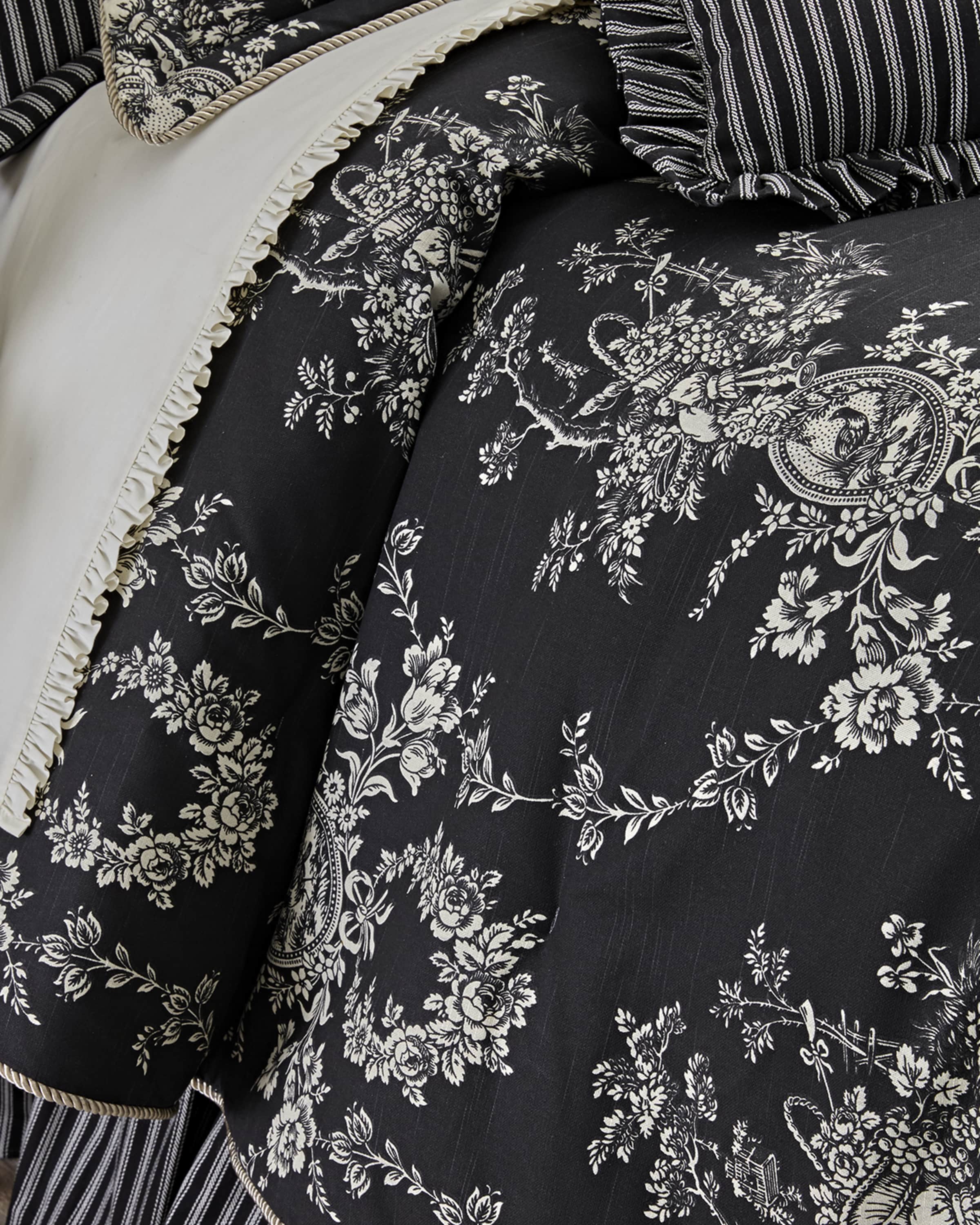 Black toile bedding store