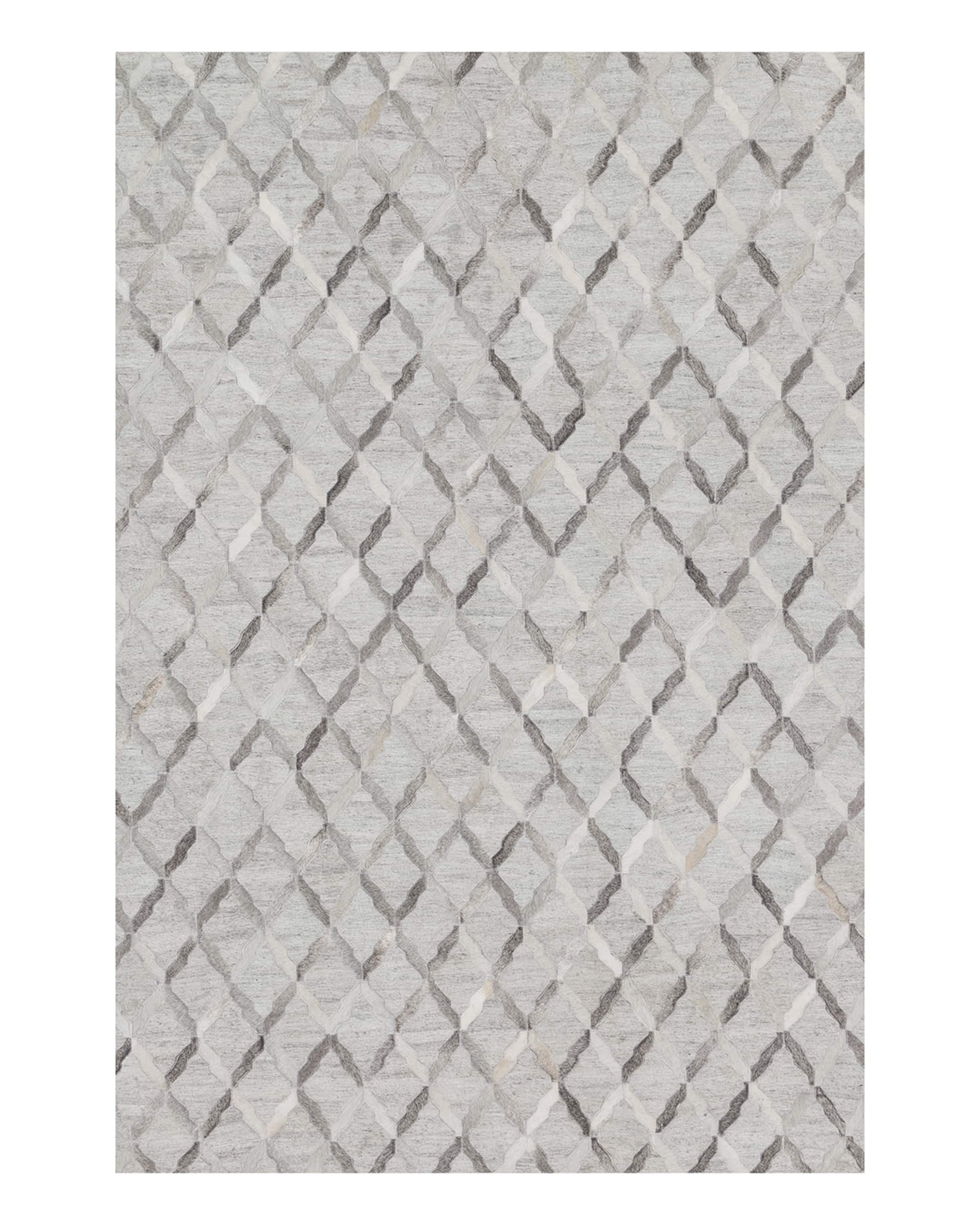 Audie Silver Hairhide Rug & Matching Items | Horchow