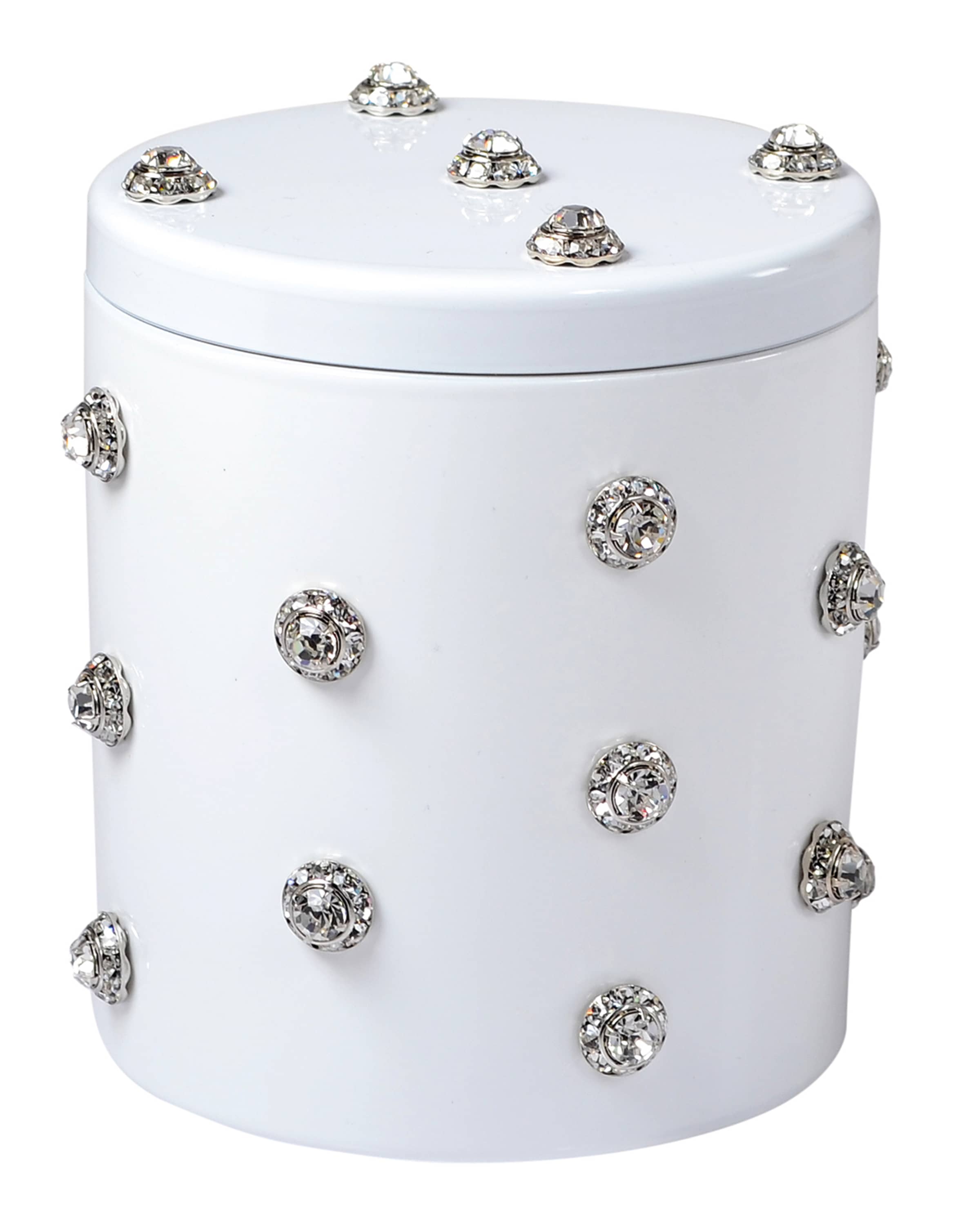 Mike & Ally Nova Glass Soap Dish with Stones, White and Matching Items ...