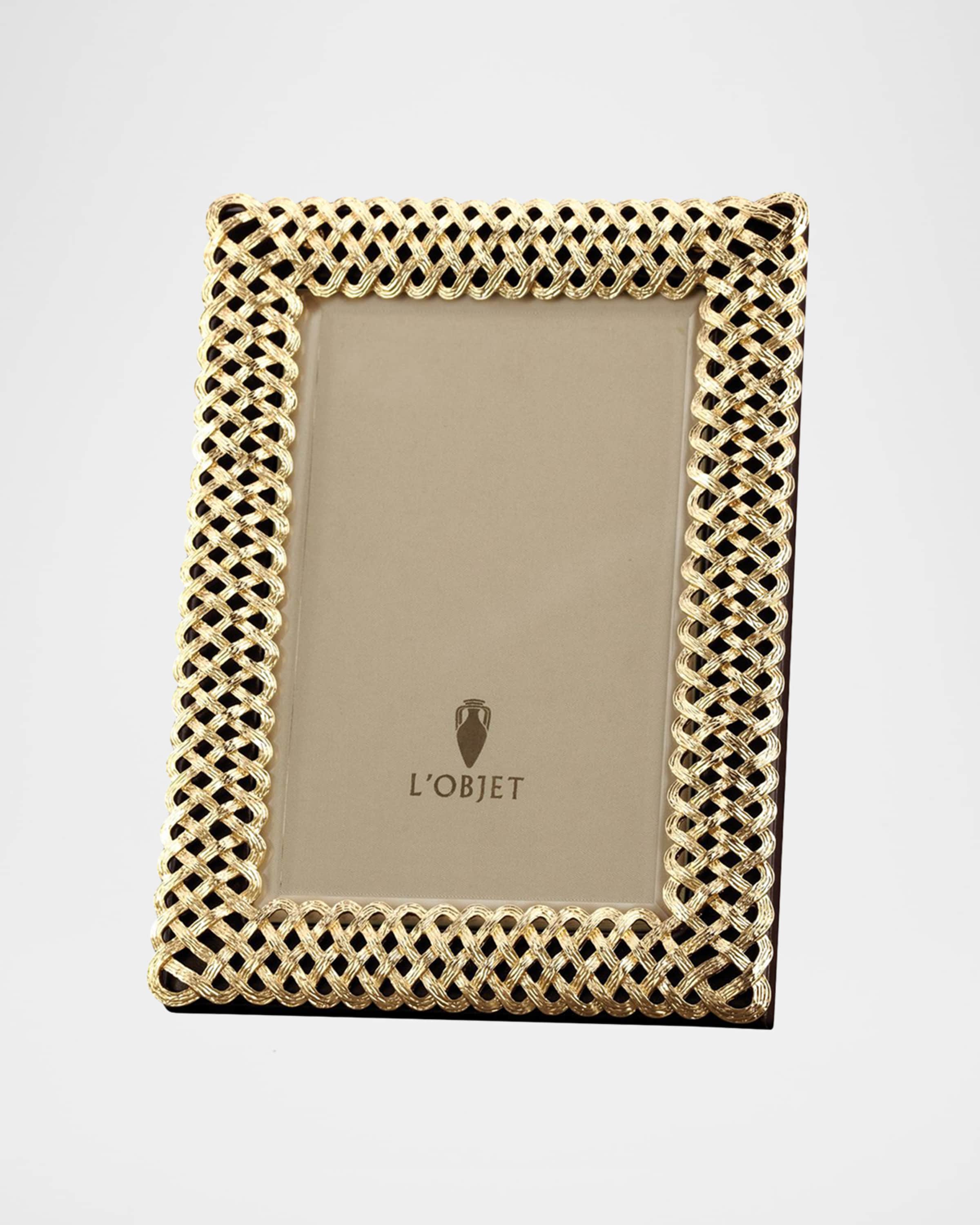 L'Objet Gold Braid Frames & Matching Items | Horchow
