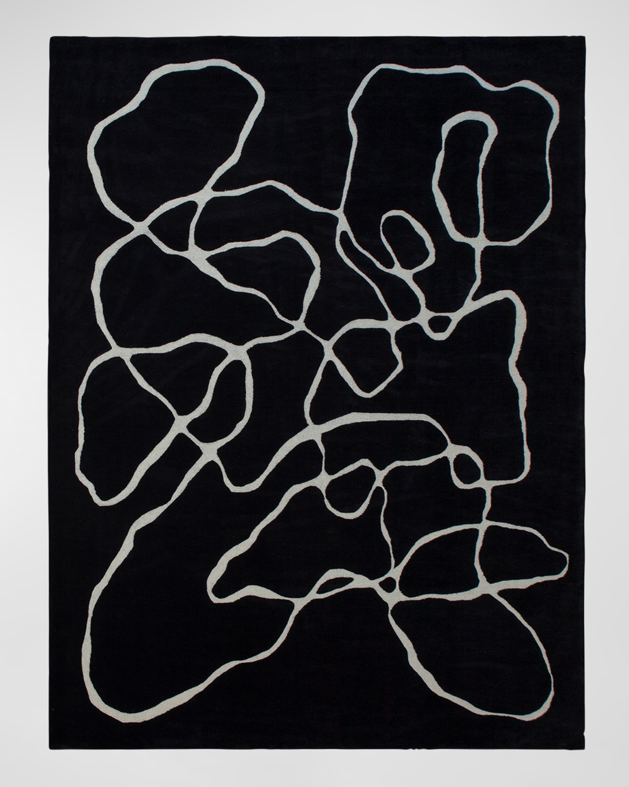 William D. Scott for Global Views Squiggle Rug Collection & Matching ...