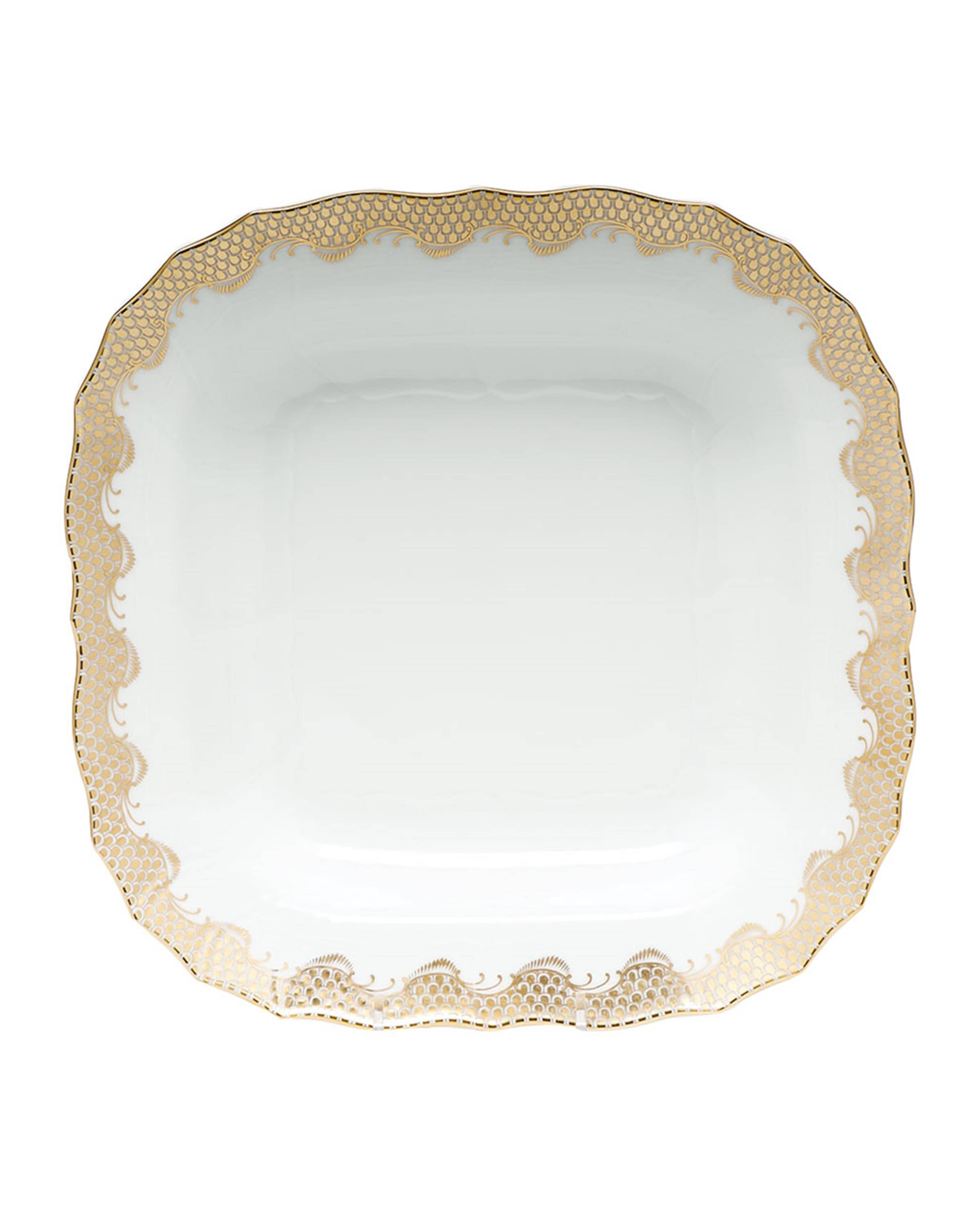 Herend Gold Fish Scale Dinnerware Collection & Matching Items | Horchow
