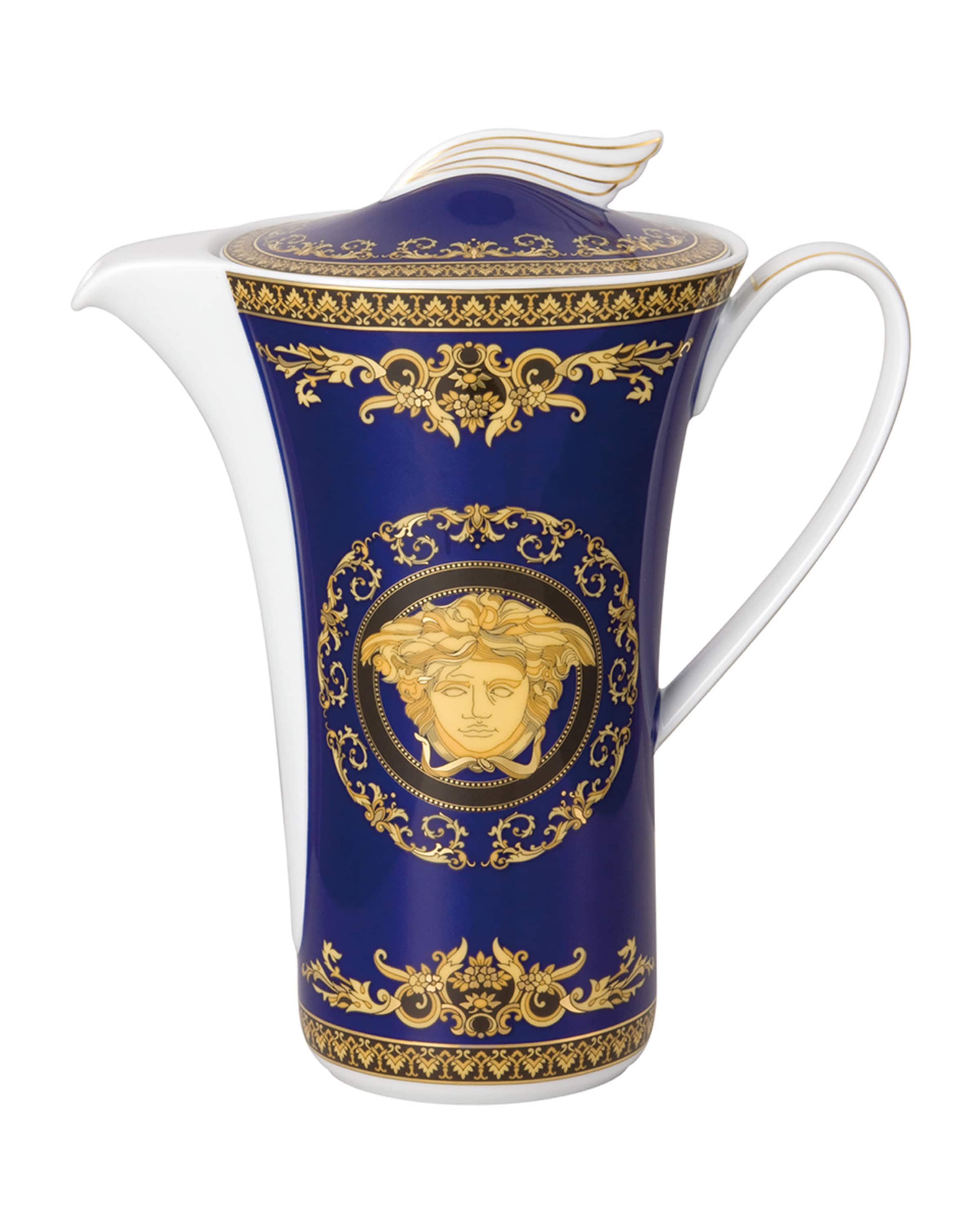 Versace Medusa Blue Dinnerware Collection & Matching Items | Horchow