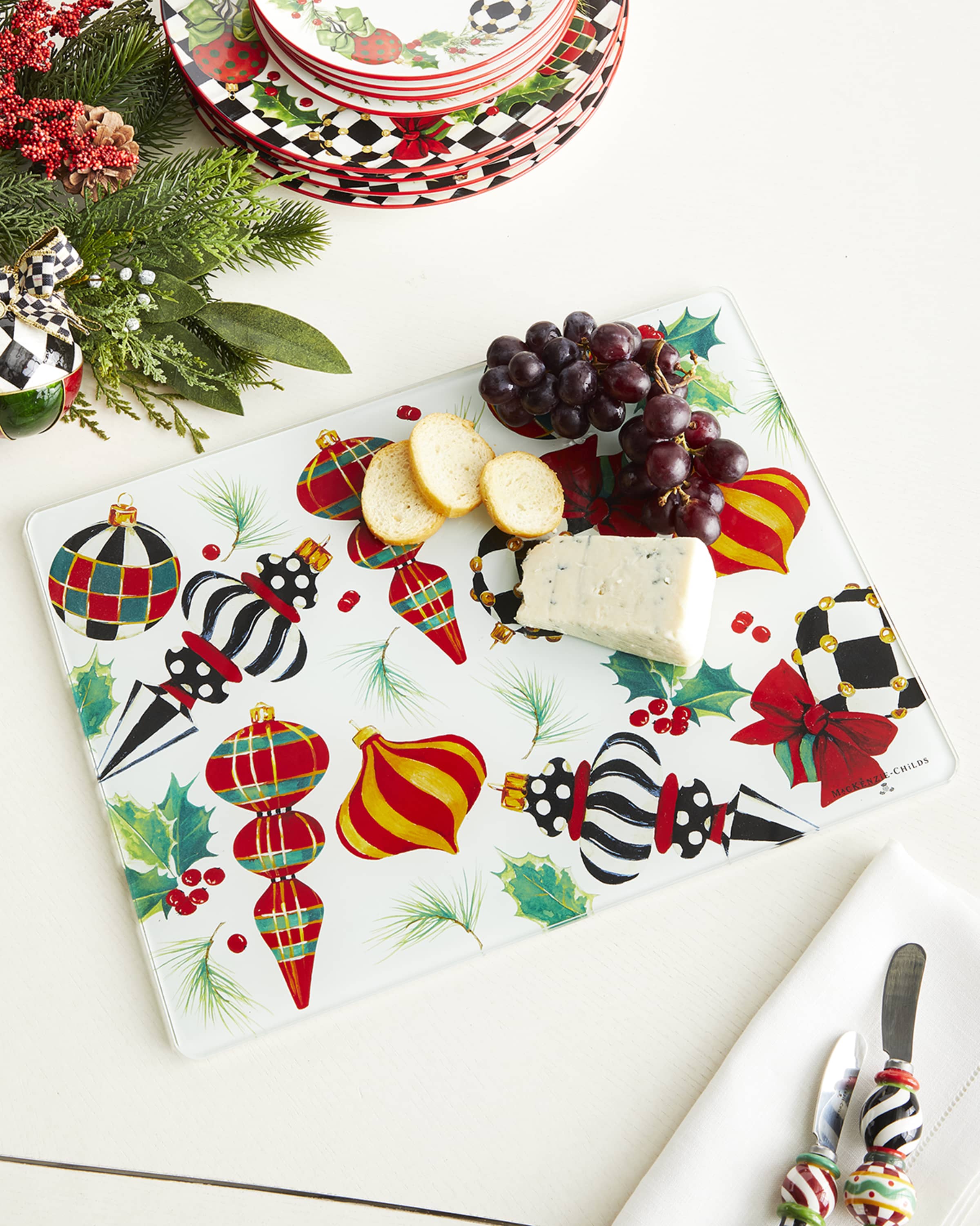 MacKenzie-Childs Deck The Halls Dinnerware Collection & Matching Items ...