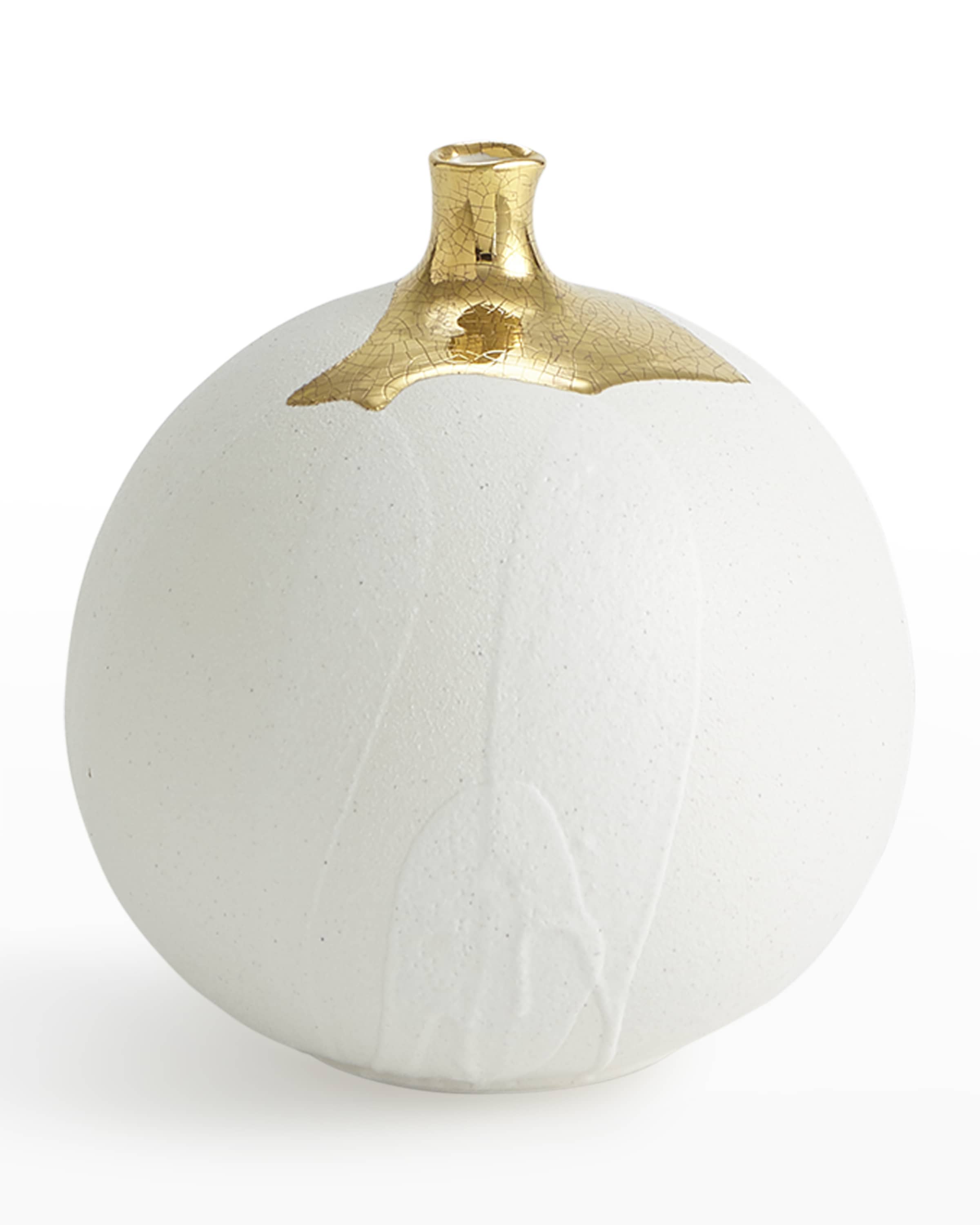 Global Views Dipped Golden Crackle Vases & Matching Items | Horchow