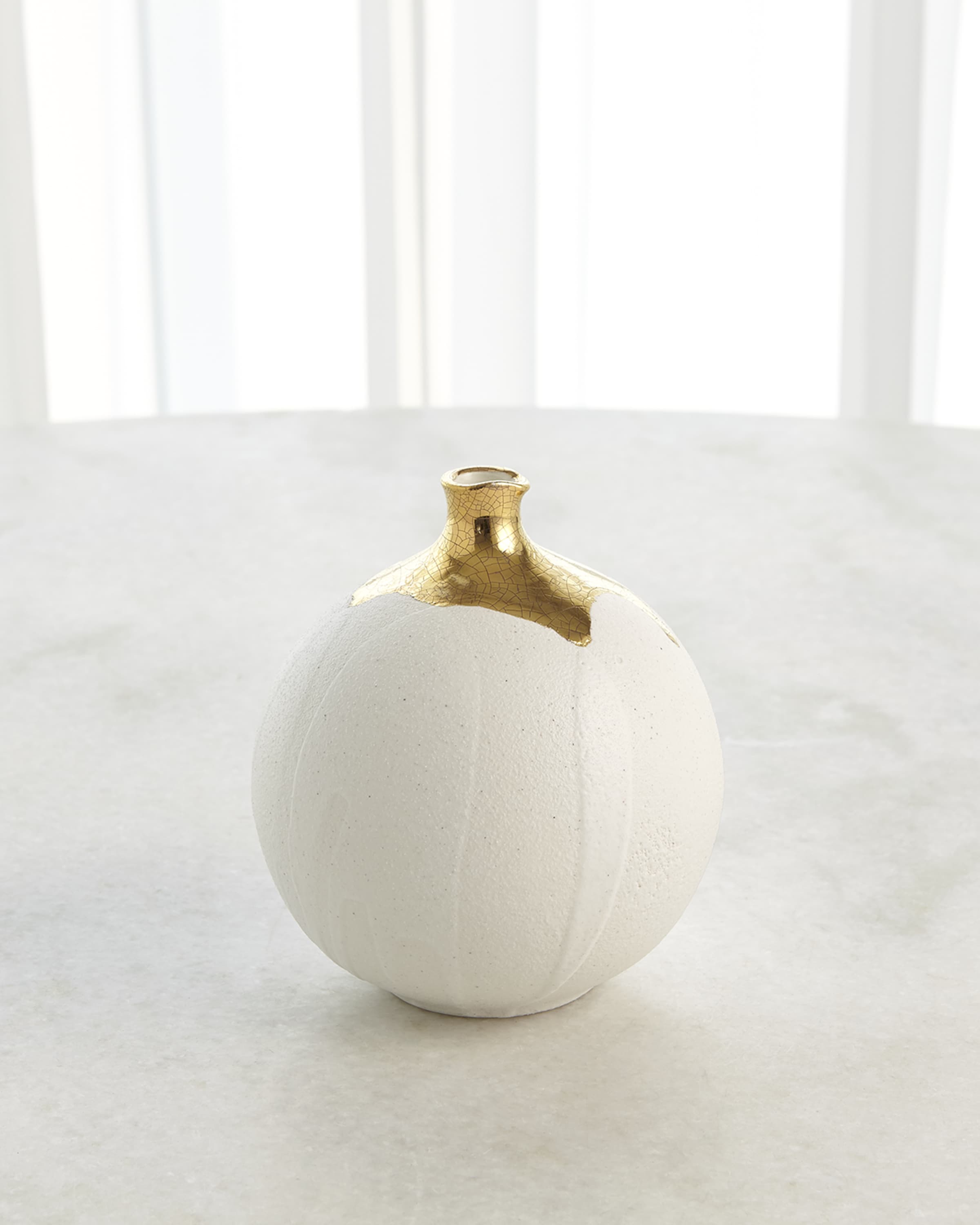 Global Views Dipped Golden Crackle Vases & Matching Items | Horchow