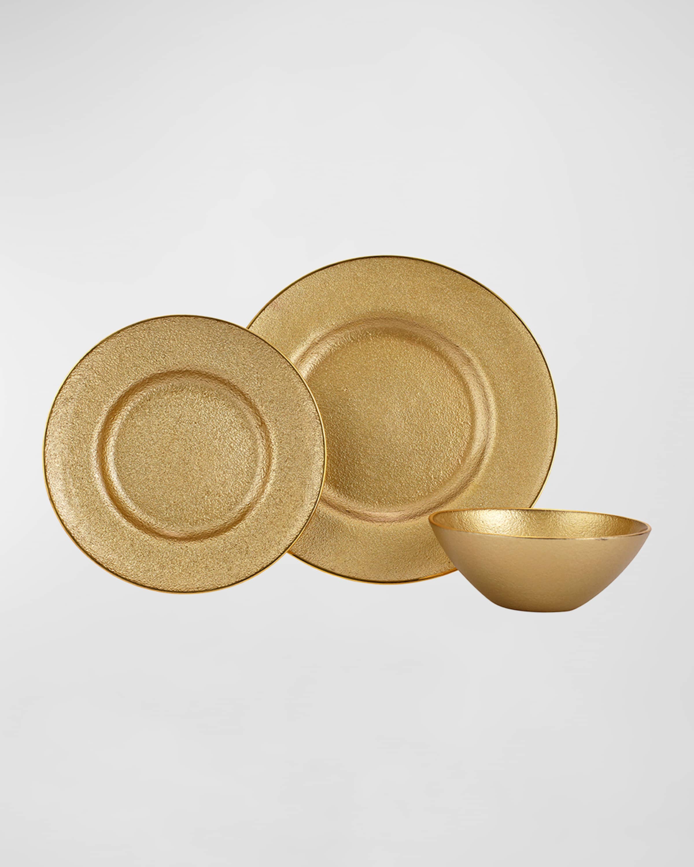 Vietri Metallic Glass Gold Dinnerware Collection & Matching Items | Horchow