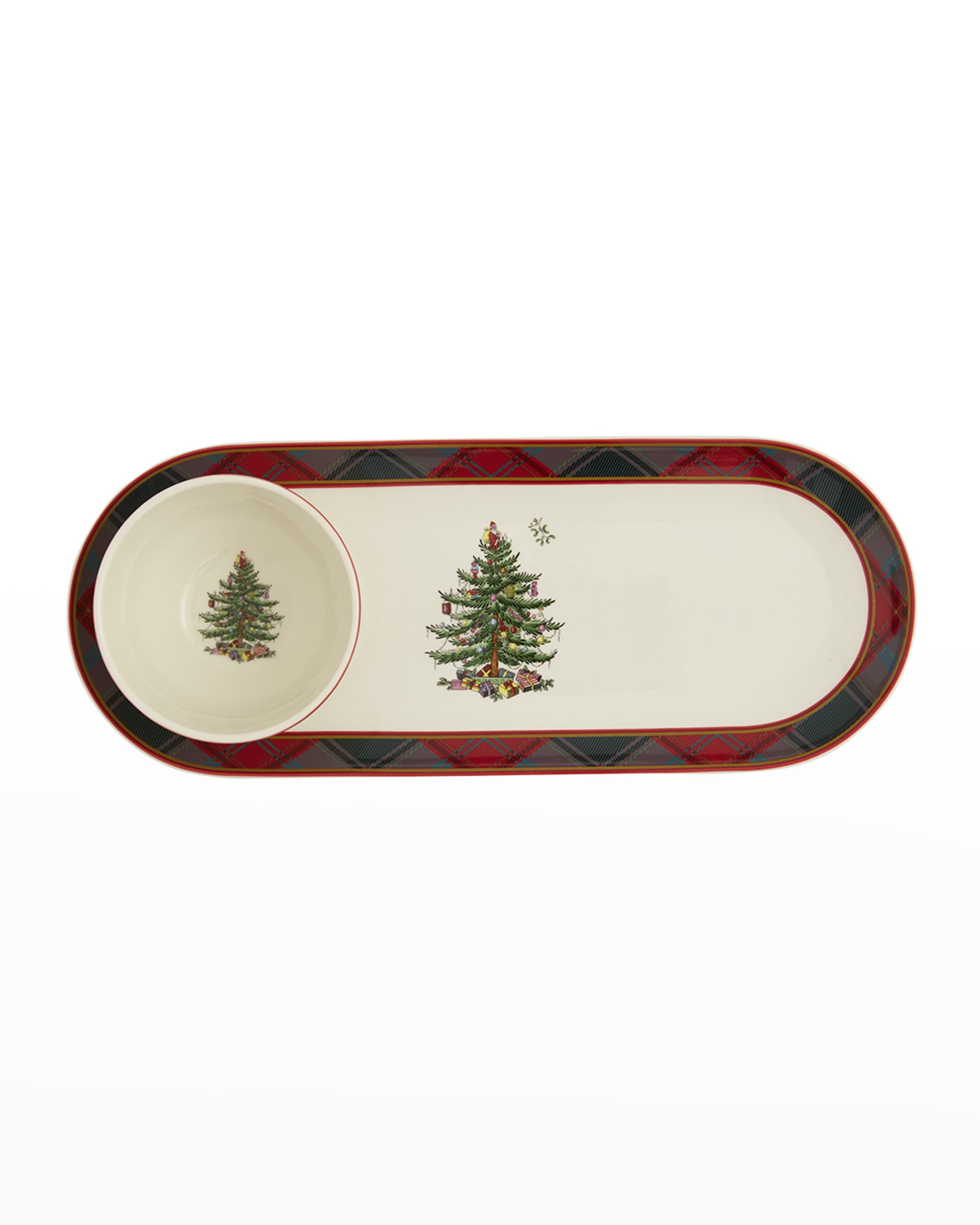 Spode Christmas Tree Tartan Dinnerware Collection & Matching Items ...