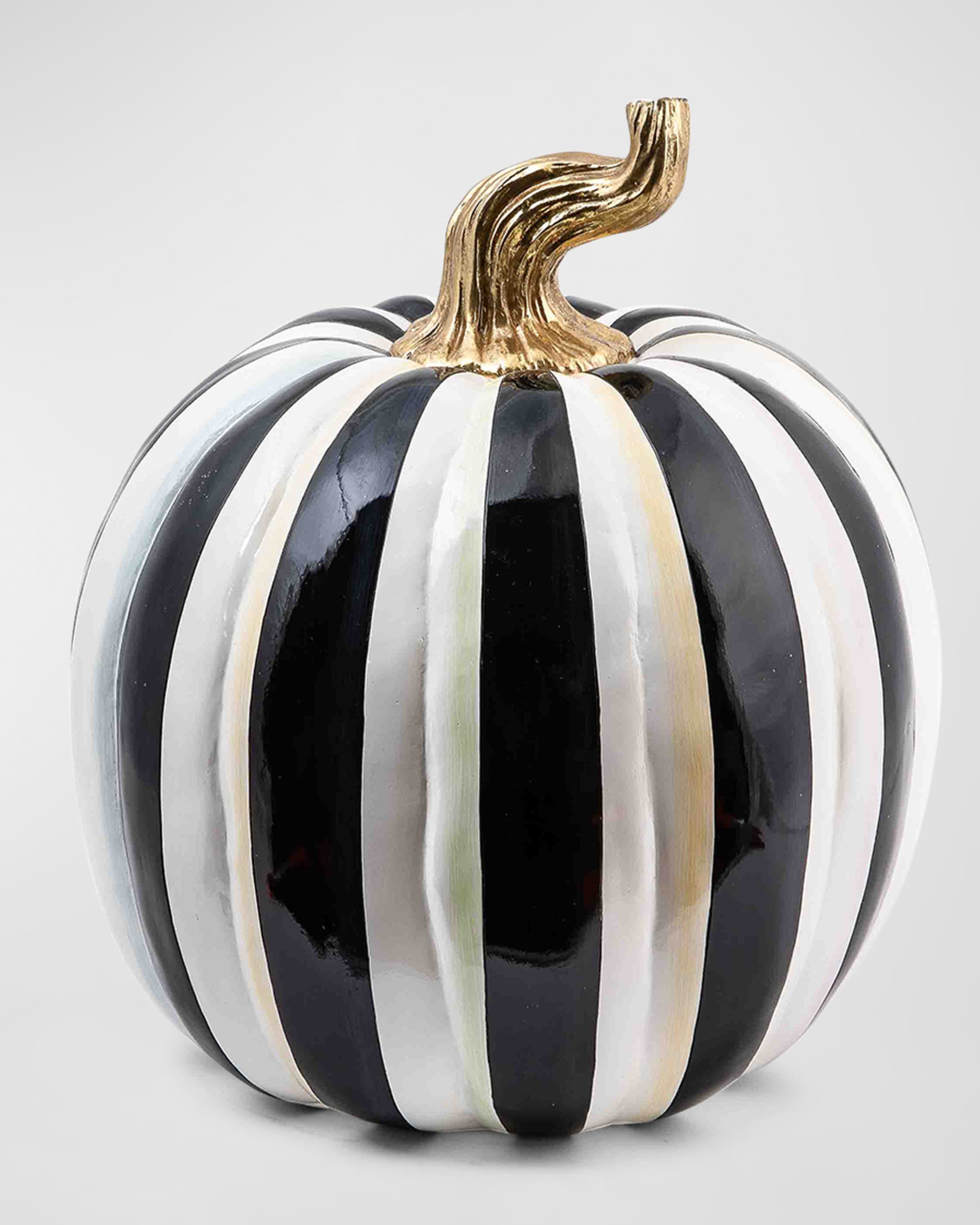 MacKenzie-Childs Courtly Check & Stripe Glossy Pumpkins & Matching ...