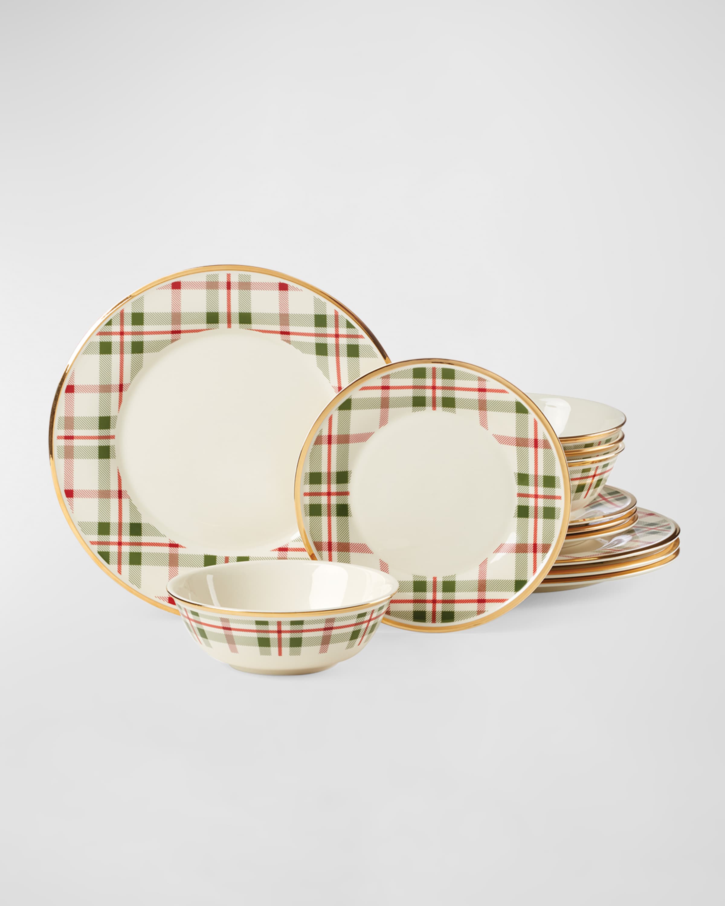 Lenox Holiday Plaid Dinnerware Collection & Matching Items | Horchow