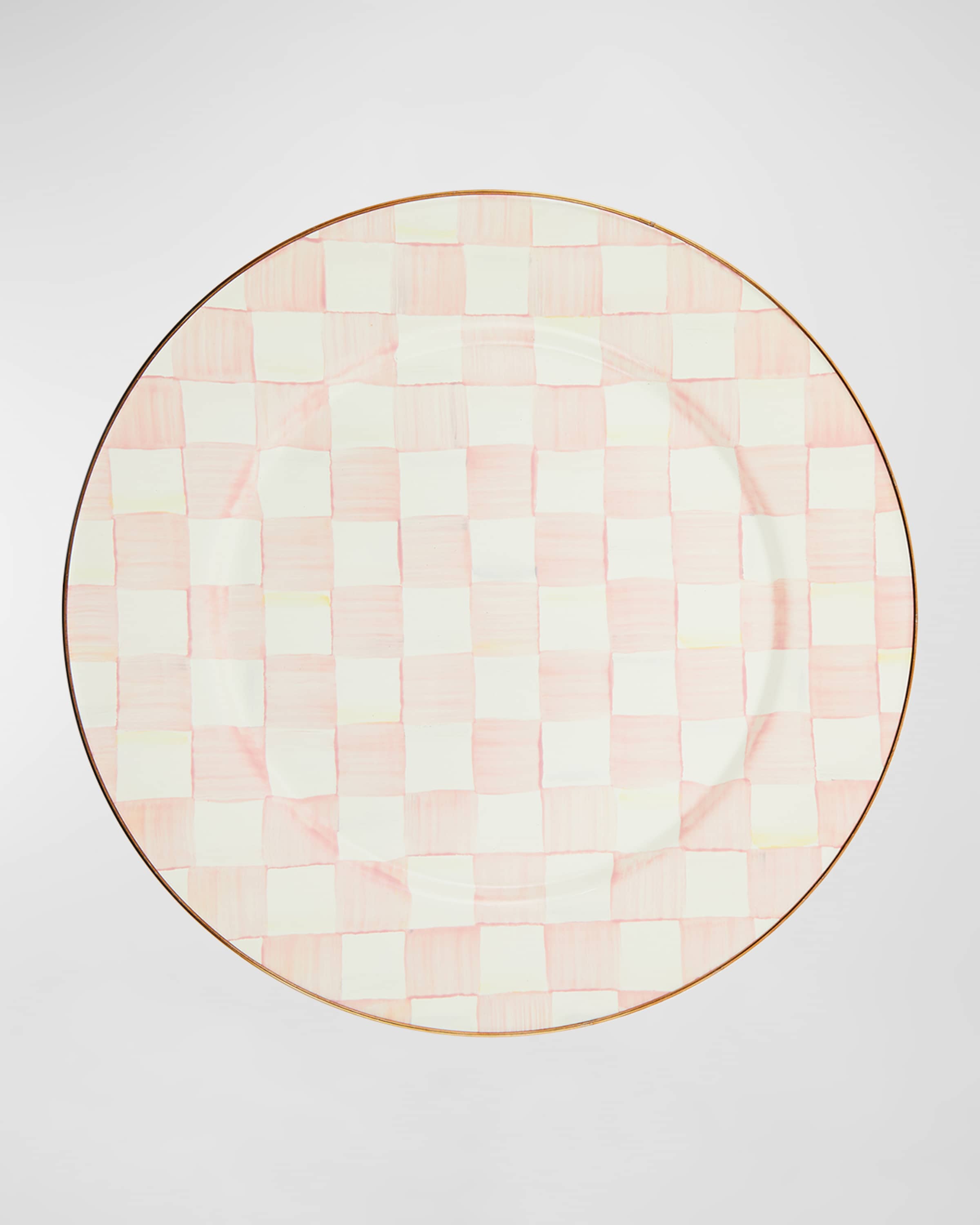 MacKenzie-Childs Rosy Check Enamel Dinnerware Collection & Matching ...