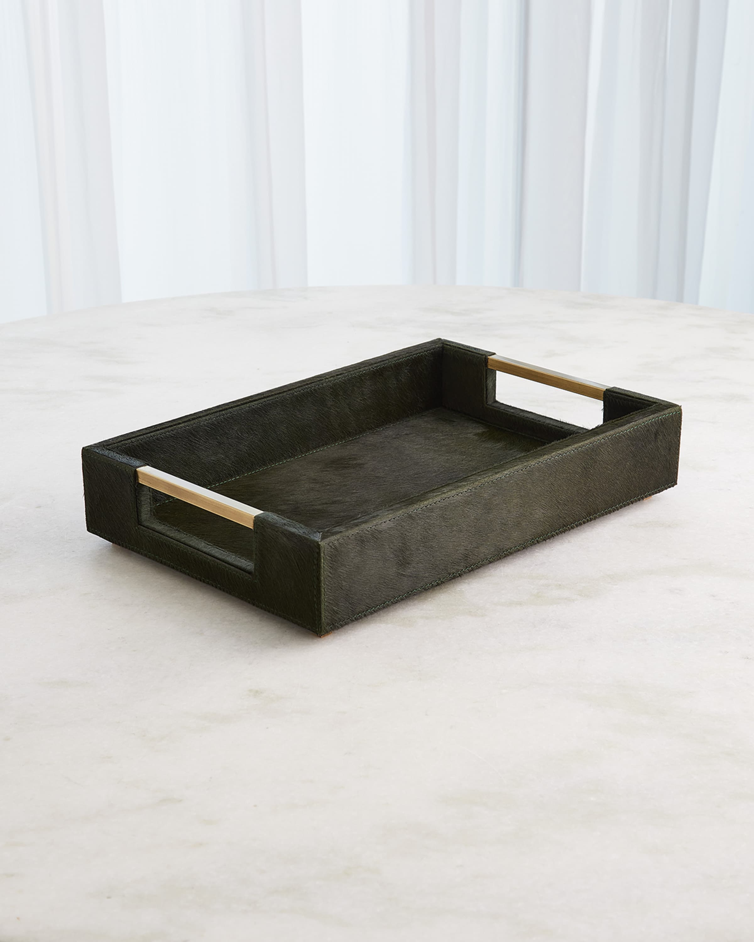 Global Views Posh Hair Hide Tray Collection And Matching Items Horchow