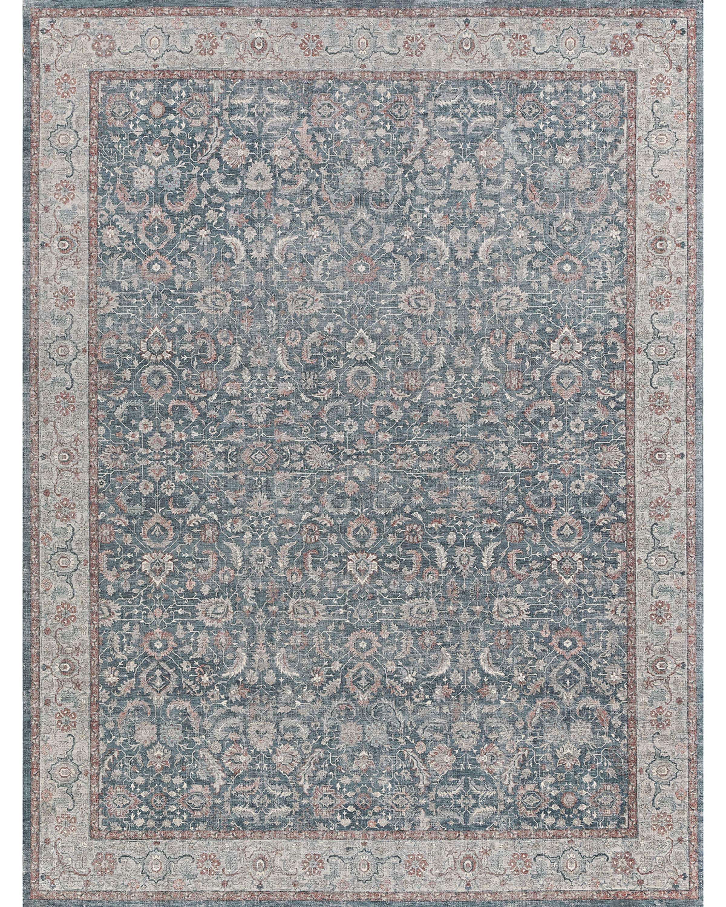 Exquisite Rugs Heritage Blue-Rust Rug Collection & Matching Items | Horchow