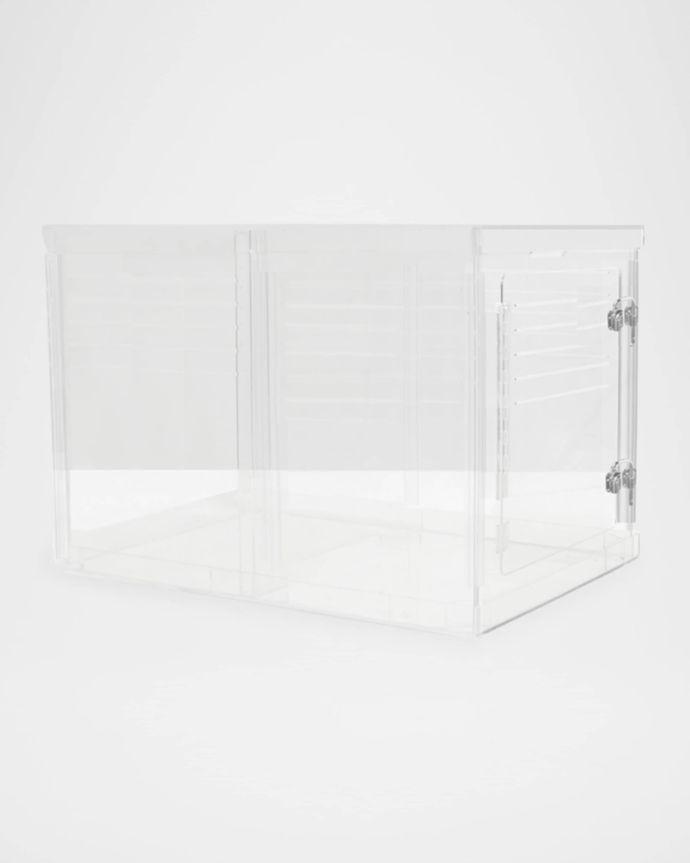 HIDDIN Clear View Pet Crate with Silver Latch Collection & Matching ...