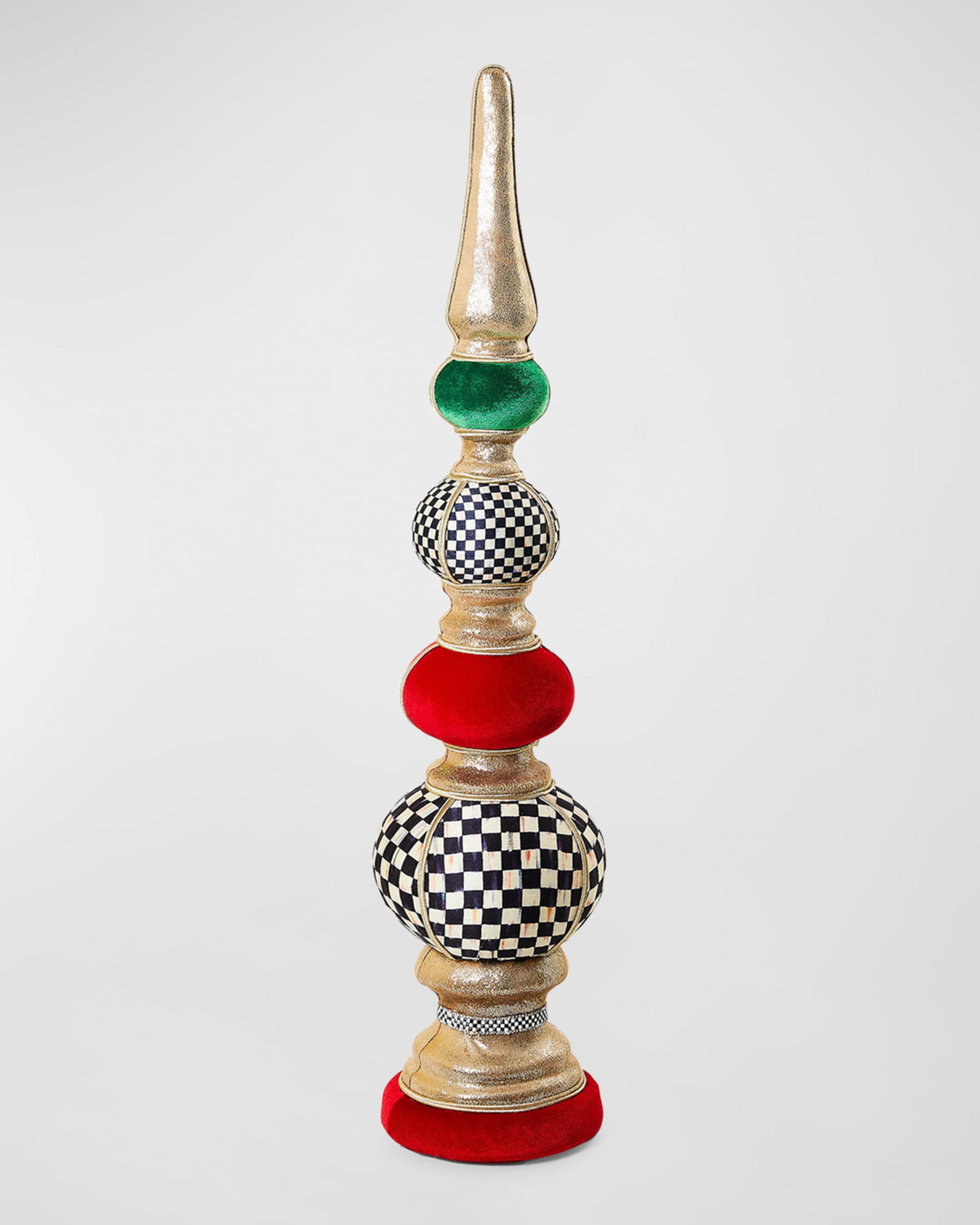 MacKenzie-Childs Cozy Christmas Tabletop Finial Collection & Matching ...