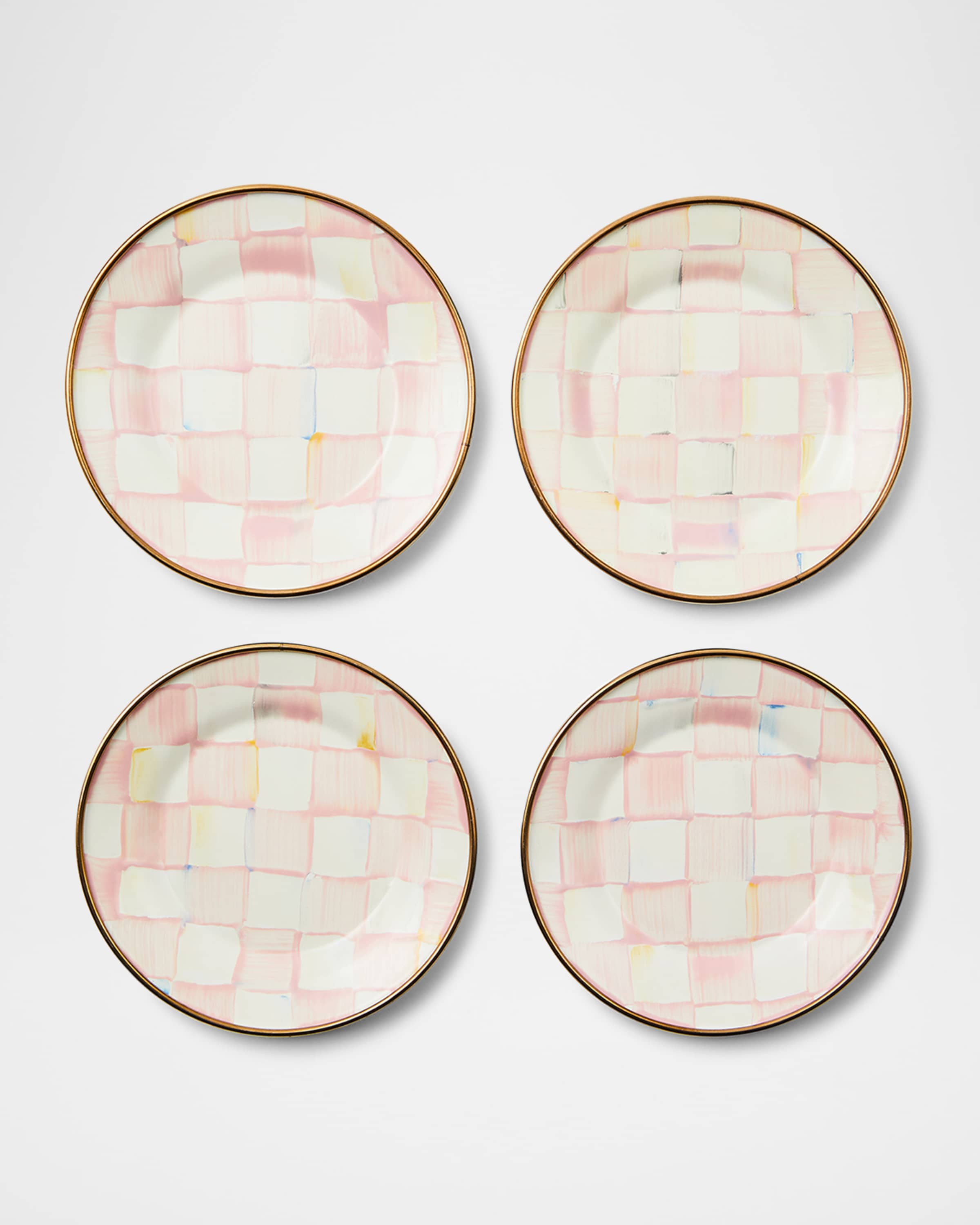 MacKenzie-Childs Rosy Check Enamel Dinnerware Collection & Matching ...