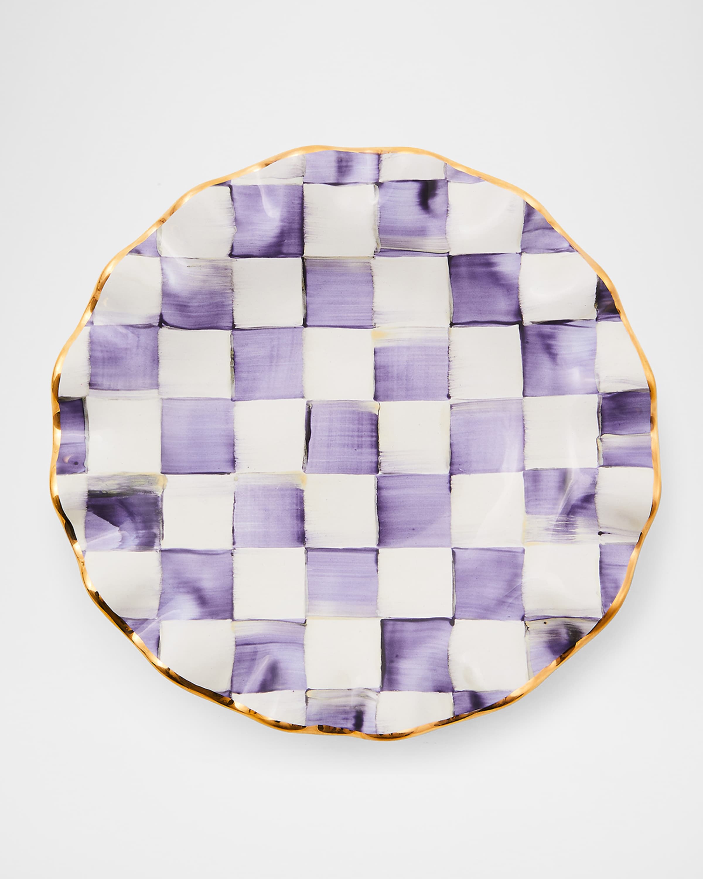 MacKenzie-Childs Plum Check Dinnerware Collection & Matching Items ...