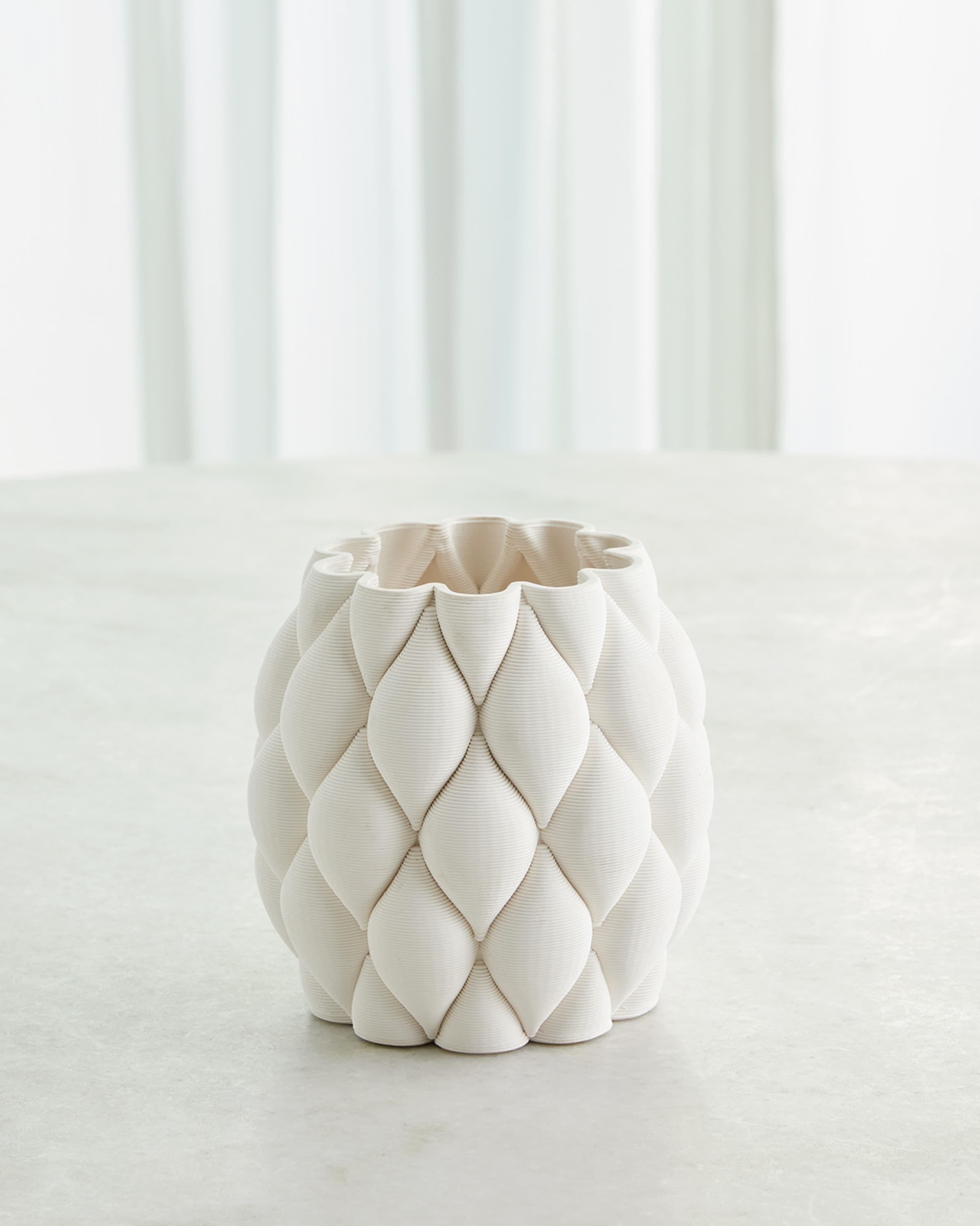 Global Views Pillowed 3D Printed Vase Collection & Matching Items | Horchow