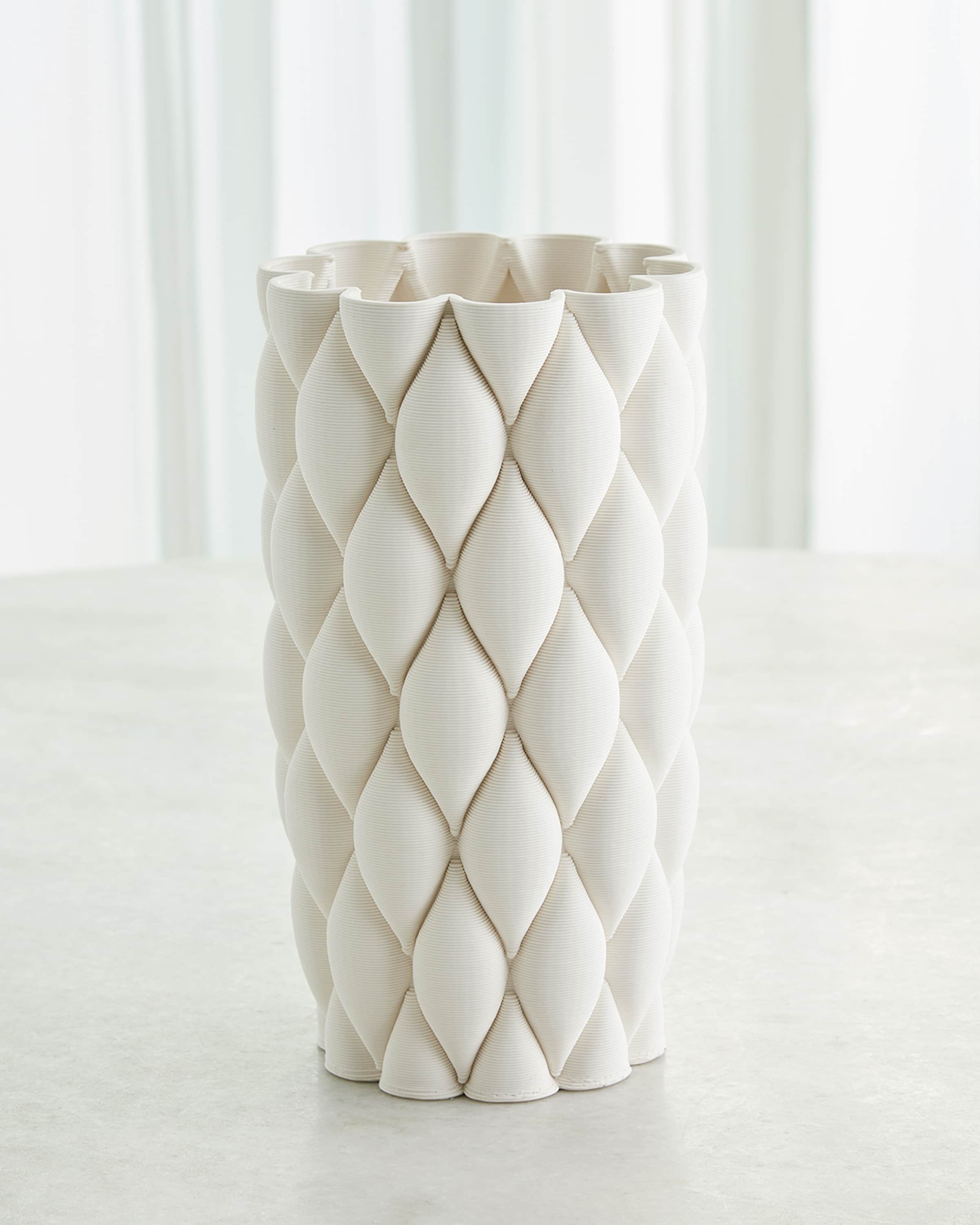Global Views Pillowed 3D Printed Vase Collection & Matching Items | Horchow