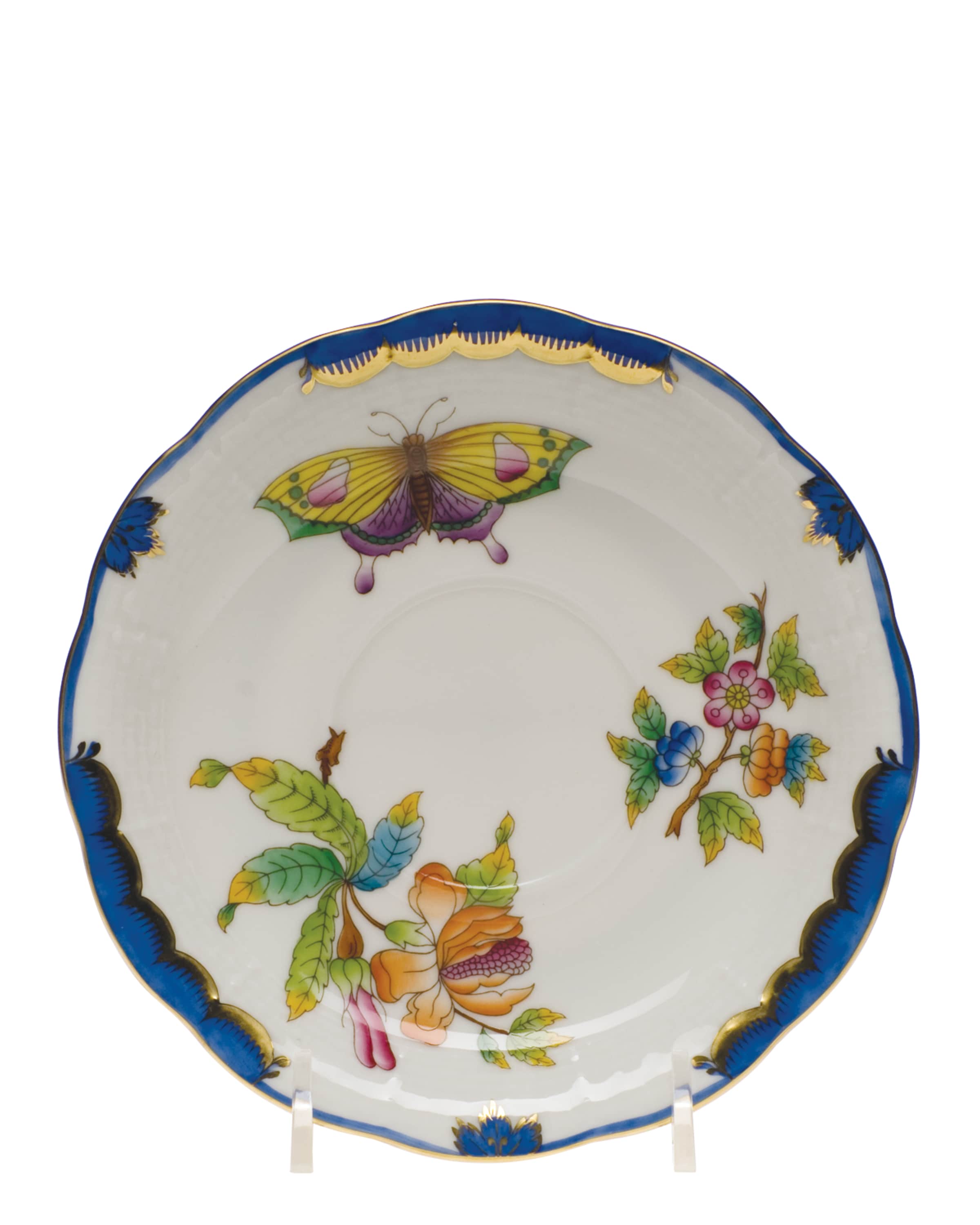 Herend Queen Victoria Blue Dinnerware Collection & Matching Items | Horchow
