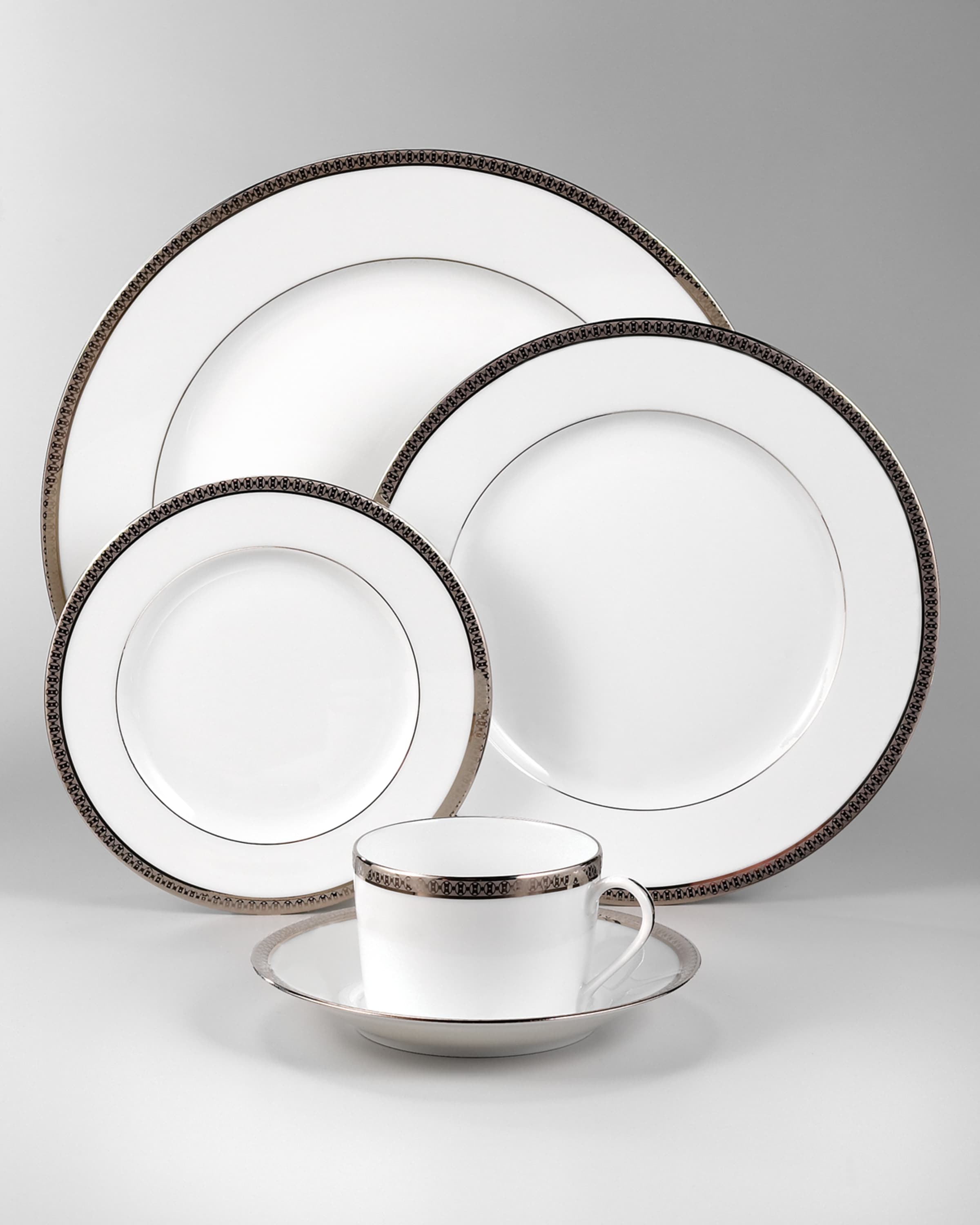 Haviland Symphony Platinum Dinnerware Collection & Matching Items | Horchow