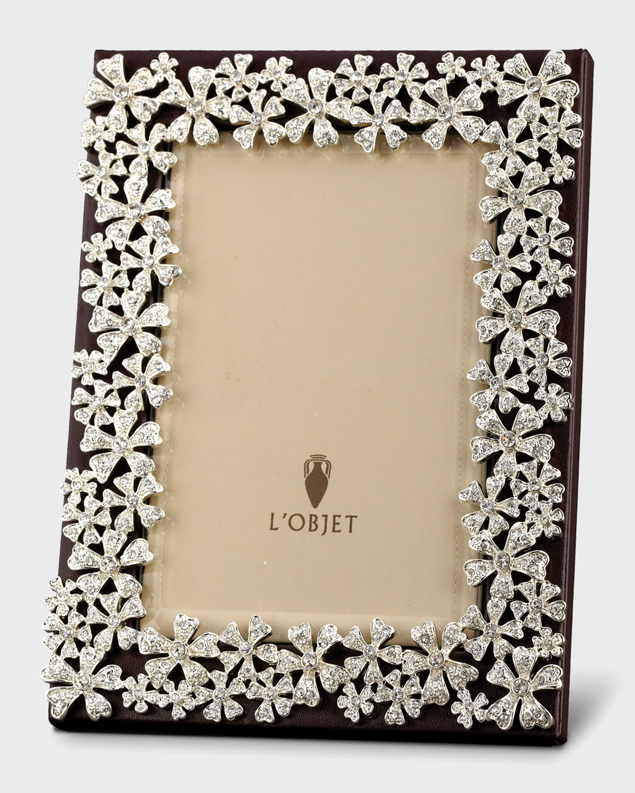 L'Objet Crystal Garland Platinum Frames & Matching Items | Horchow