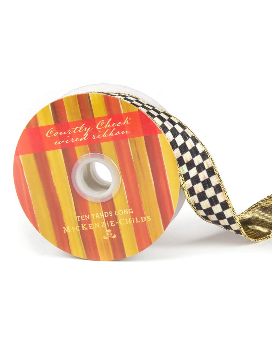 MacKenzie-Childs Courtly Check 1" Ribbon | Horchow