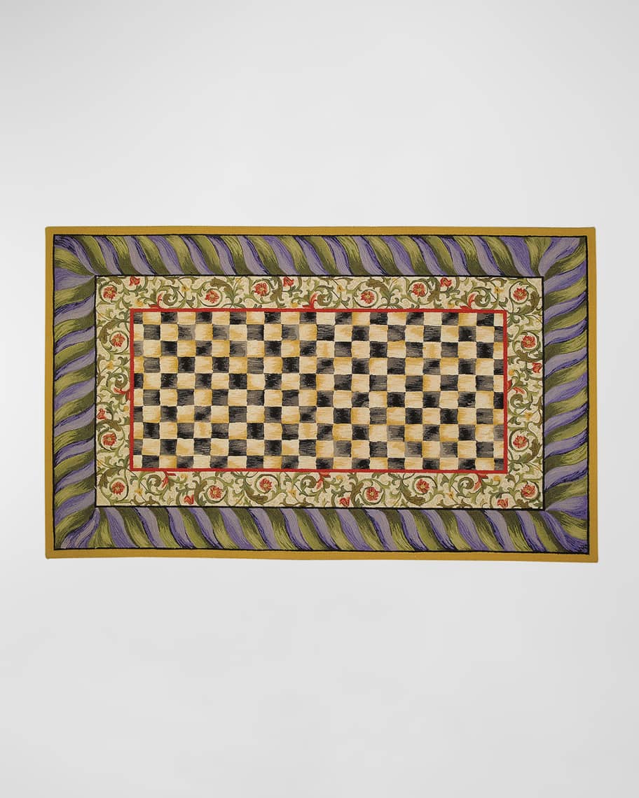 MacKenzie-Childs Courtly Check Rug, 5' x 8' | Horchow