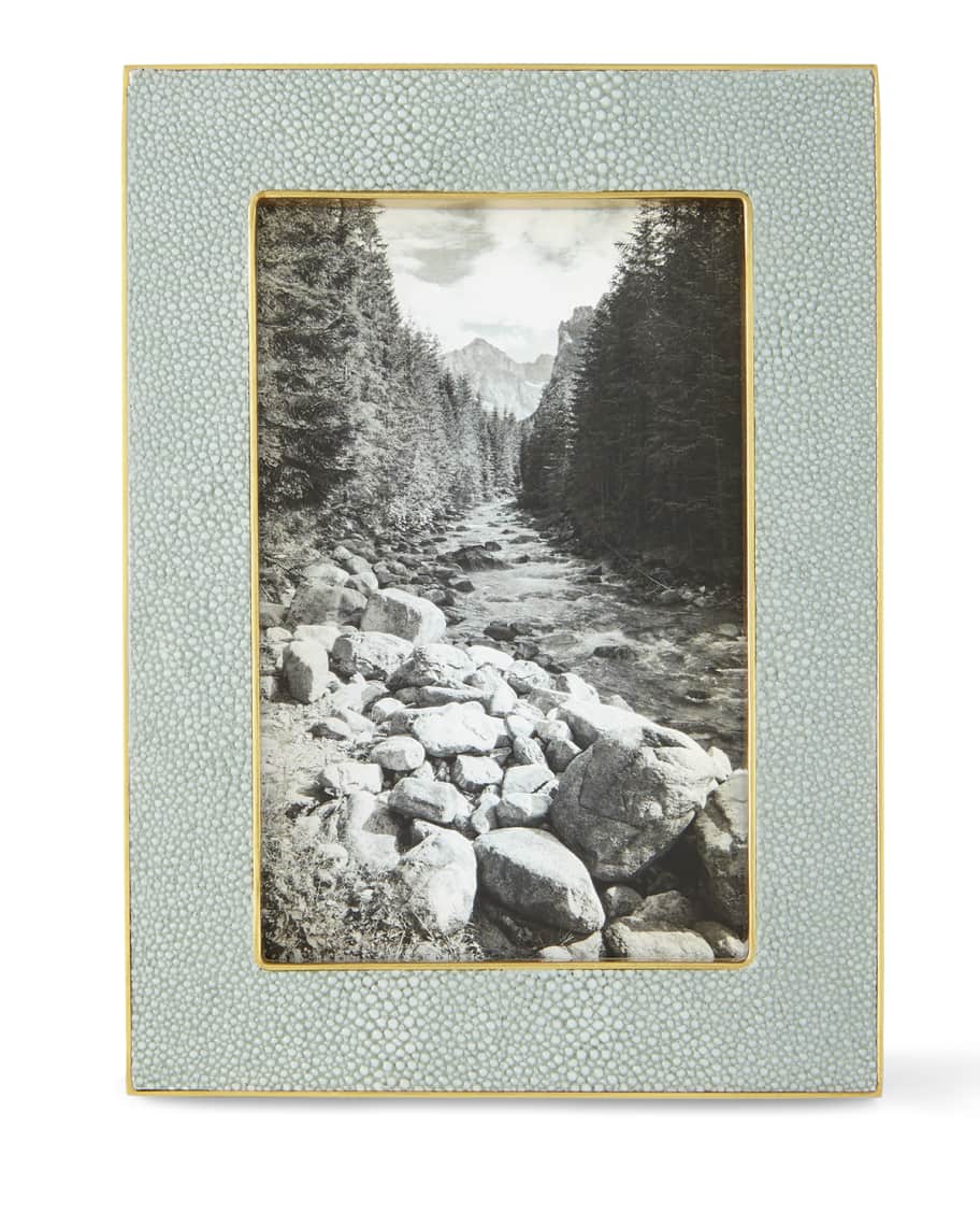 AERIN Classic Faux Shagreen 4" x 6" Picture Frame | Horchow