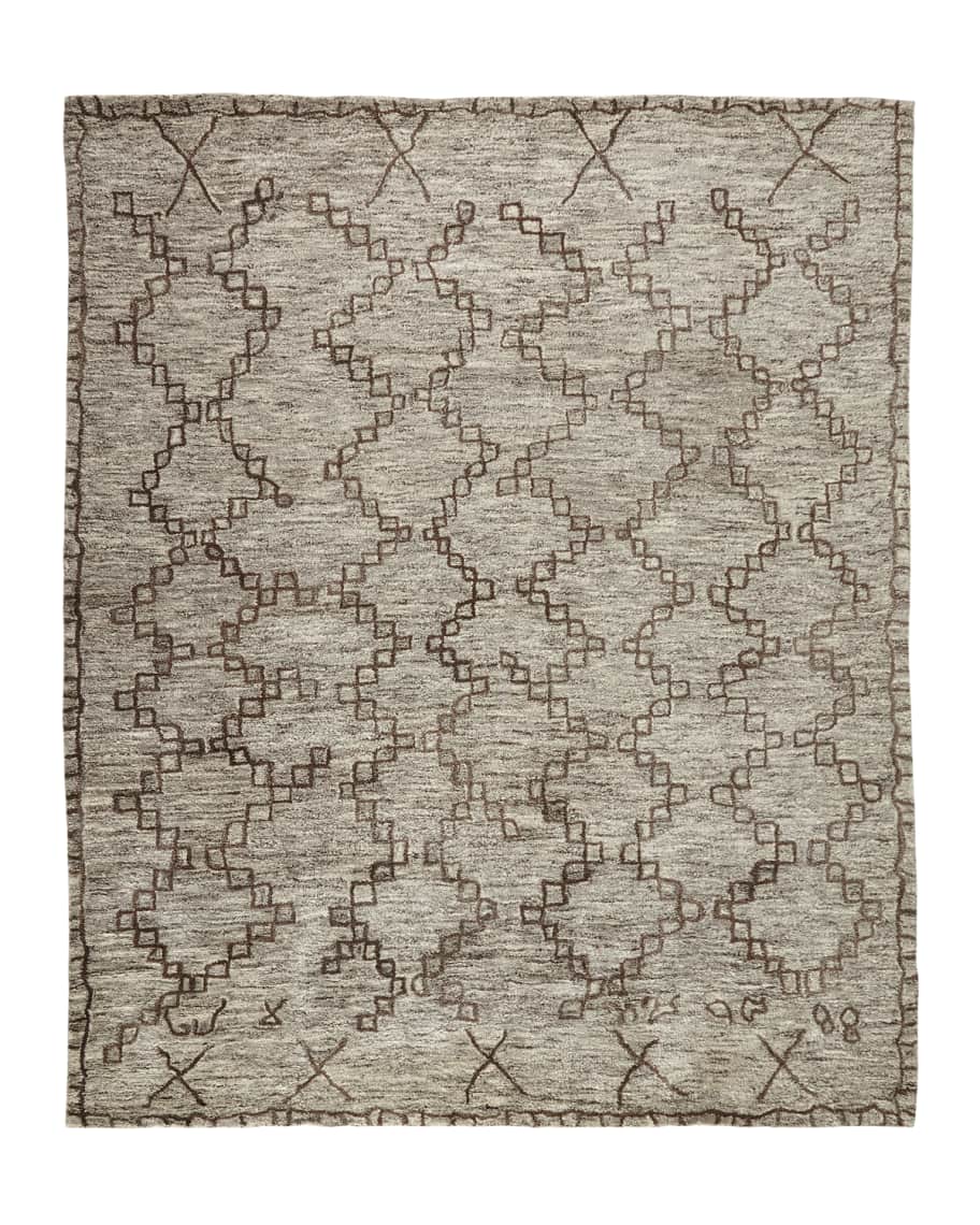 Chain Locked Hand Tufted Rug, 5' x 8'