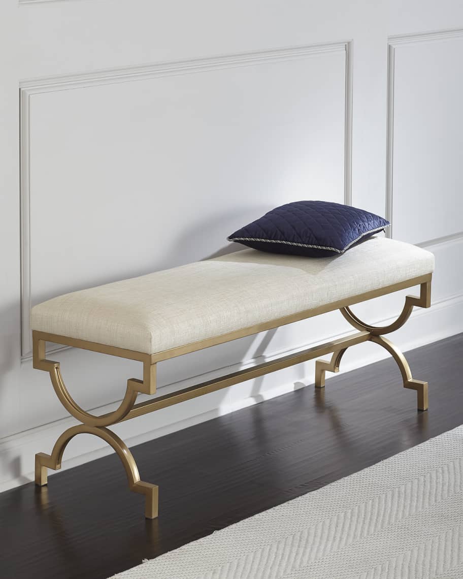 Pascal Linen Bench | Horchow