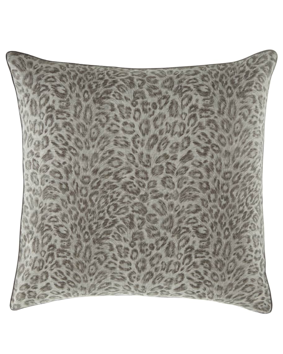 Jane Wilner Designs Bally Leopard-Print European Sham | Horchow