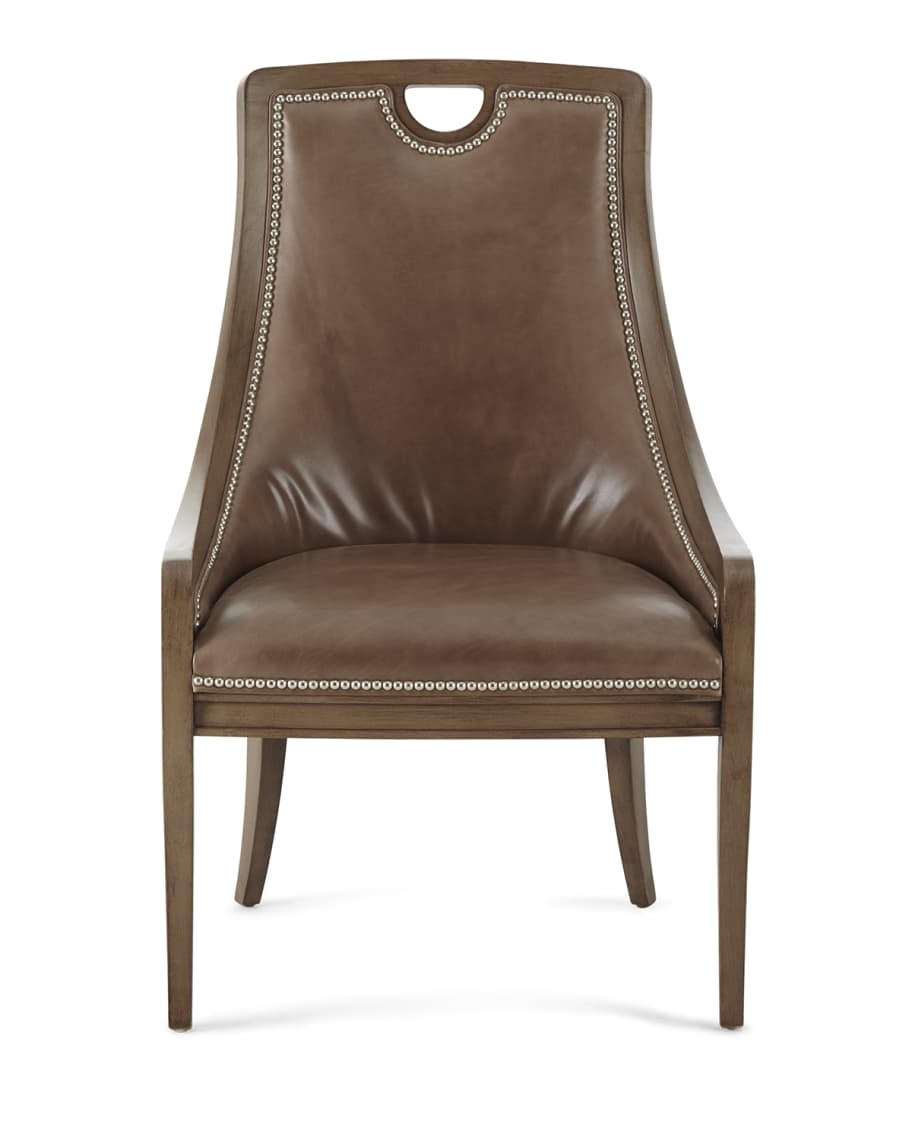 Massoud Marcotte Leather Dining Chair | Horchow