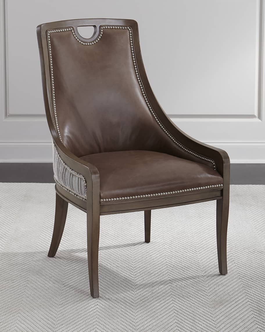 Massoud Marcotte Leather Dining Chair