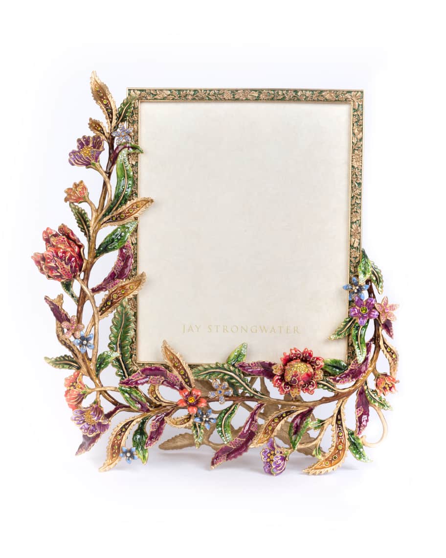 Jay Strongwater Regina Floral & Vine Picture Frame, 8" x 10" | Horchow