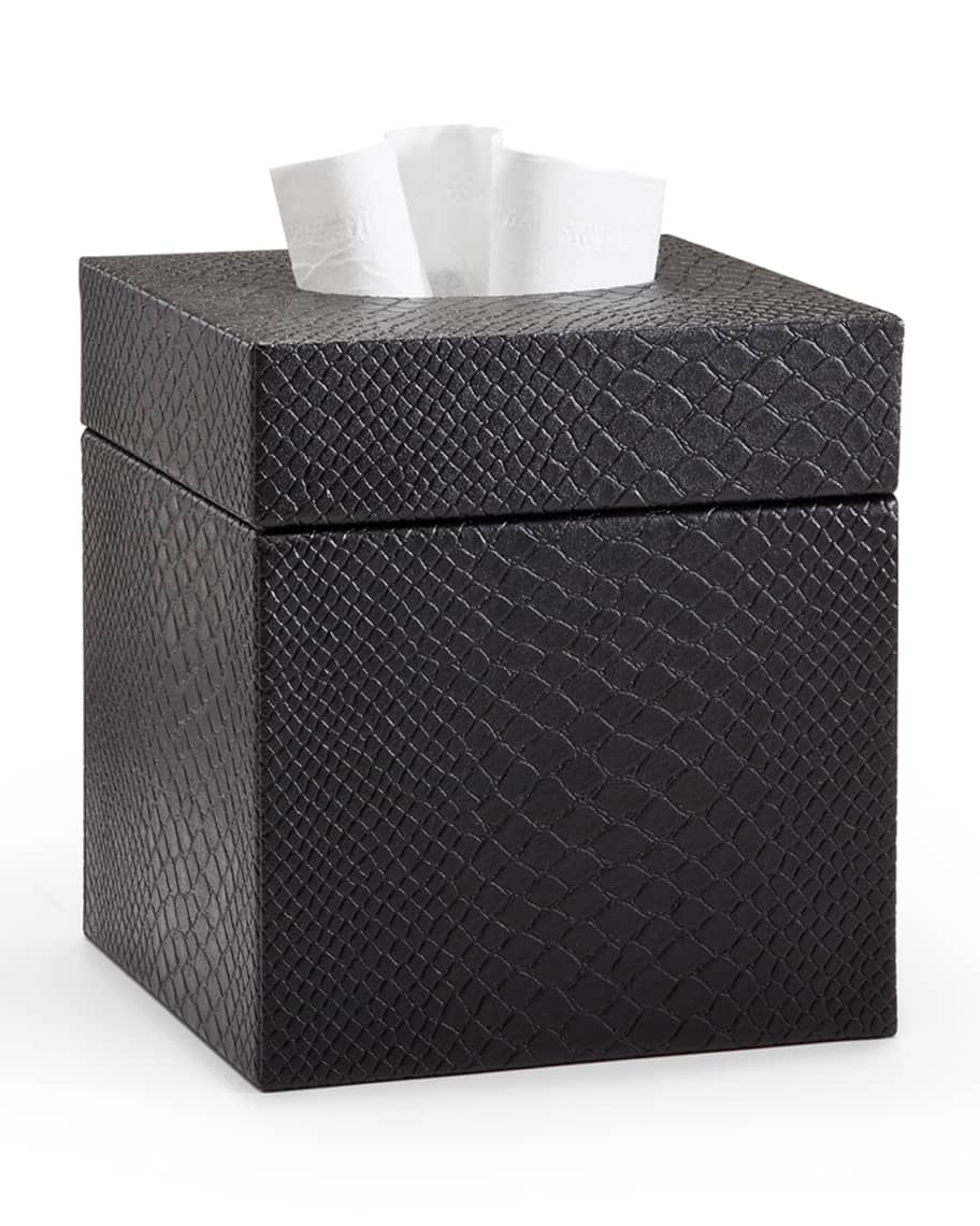 Labrazel Conda Tissue Box Cover, Black | Horchow