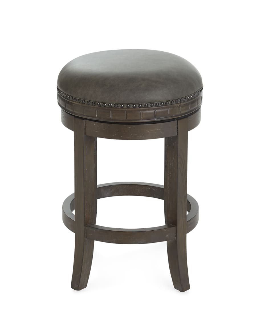 Parrish Leather Counter Stool | Horchow