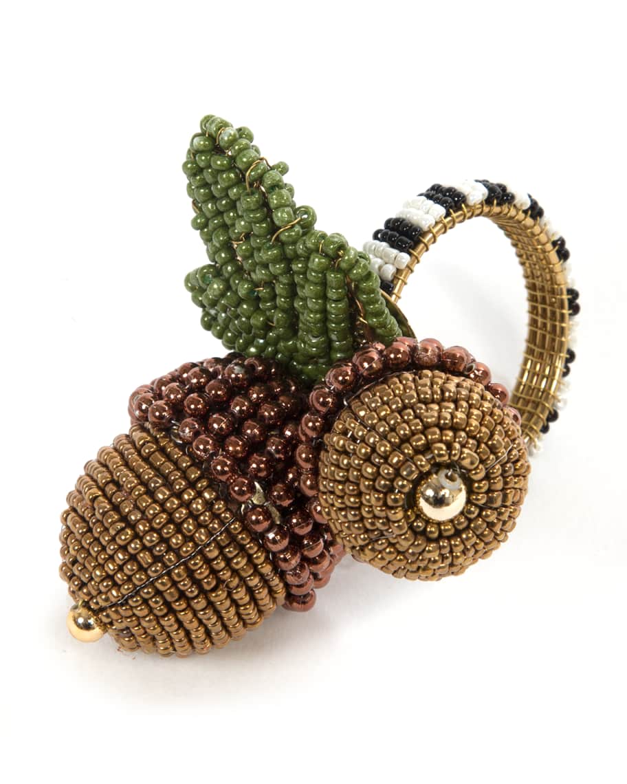 MacKenzie-Childs Acorn Beaded Napkin Ring | Horchow